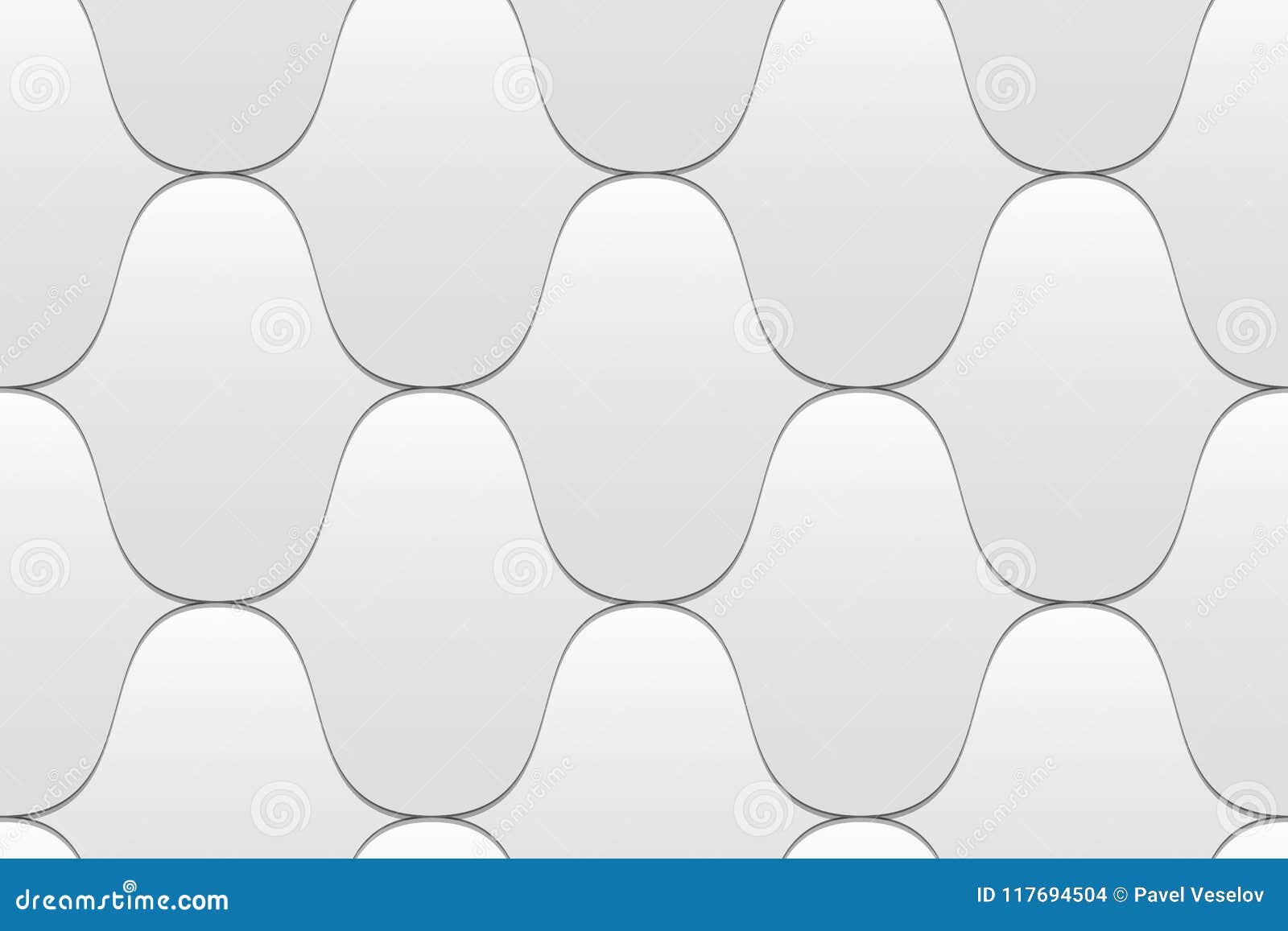 Seamless Wavy Tiled Pattern Stock Vector - Illustration of pave ...