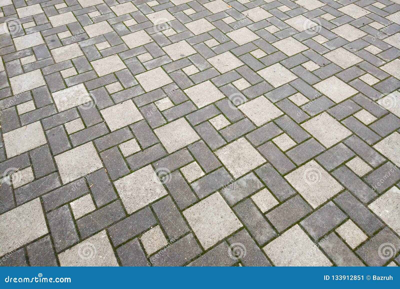 Tiled sidewalk background stock image. Image of perspective - 133912851