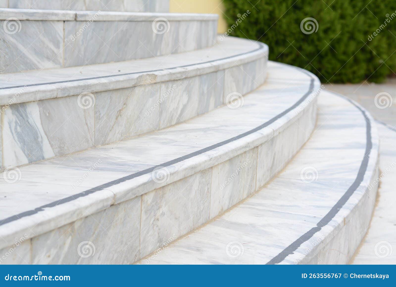 Tiled Stairs Outdoors, Closeup View. Entrance Design Stock Image ...