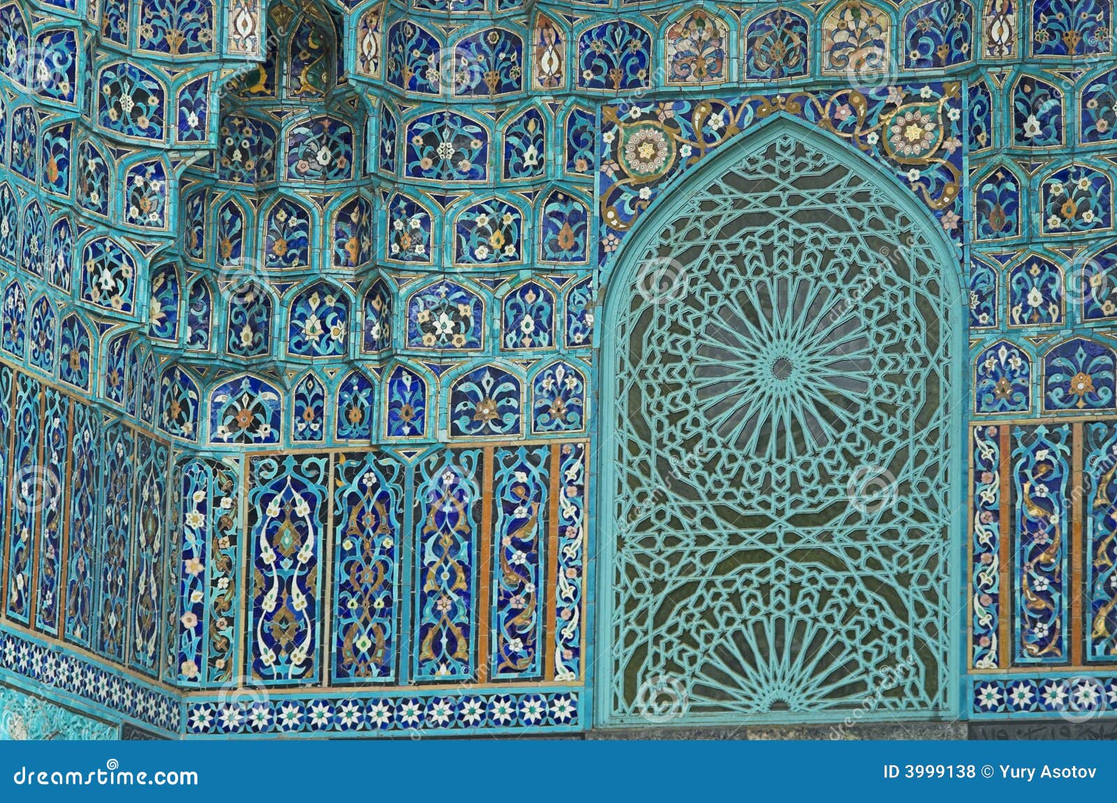 Tiled wall stock photo. Image of culture, asian, arch - 3999138