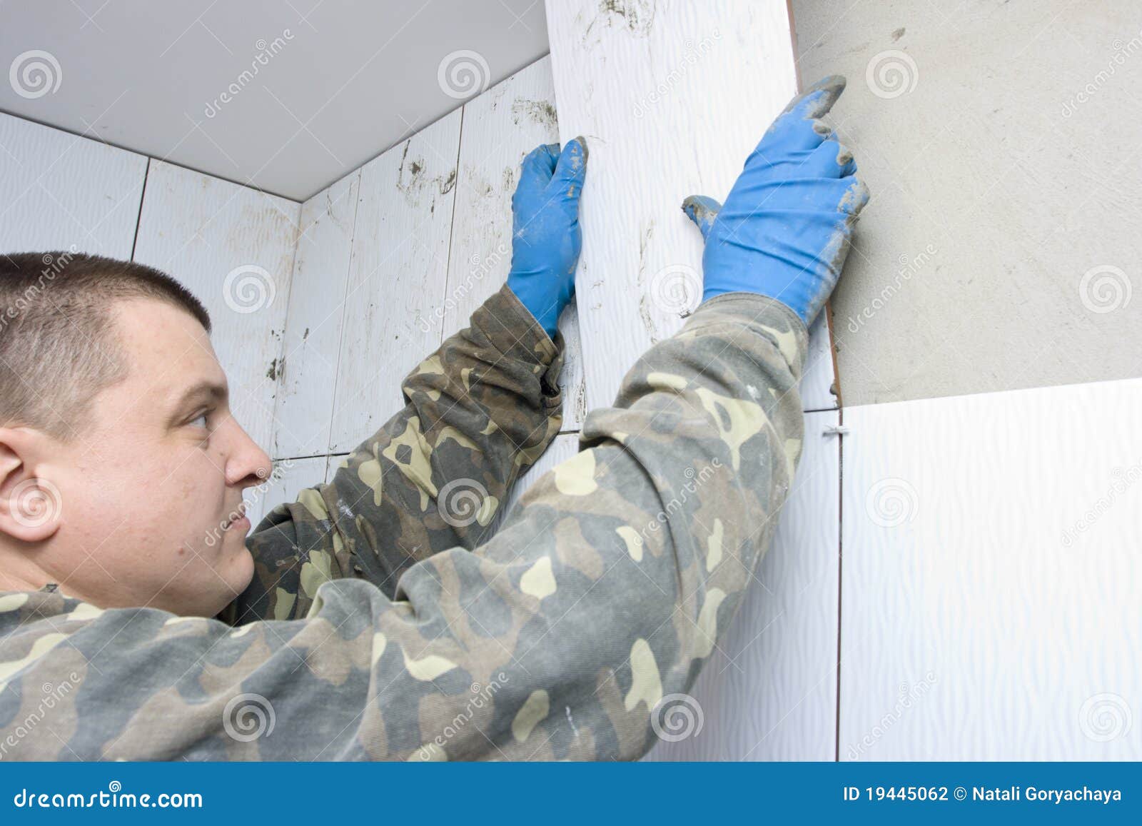Tiler stock photo. Image of residential, male, caucasian - 19445062