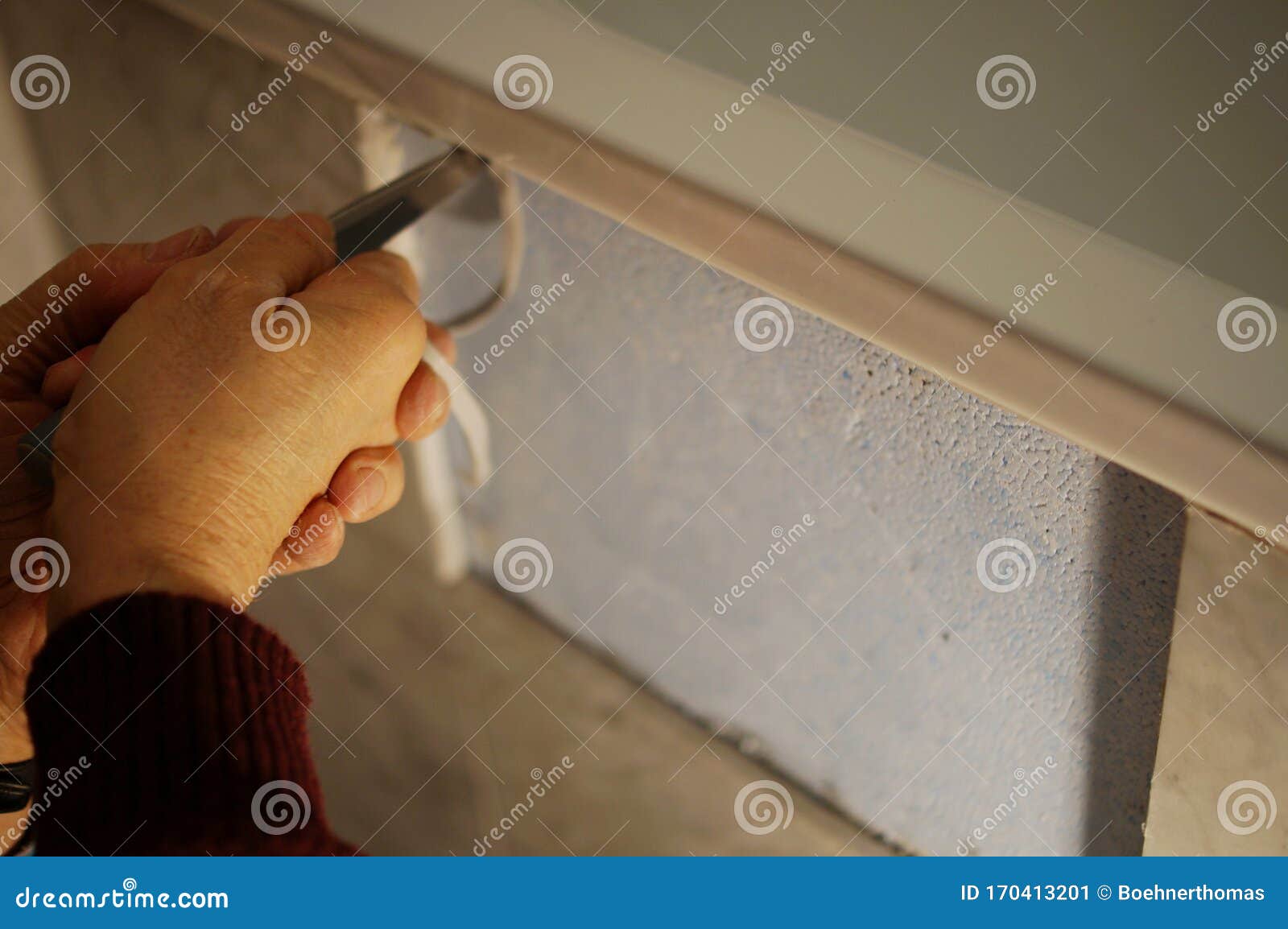 Tiler at work stock image. Image of laying, process - 170413201