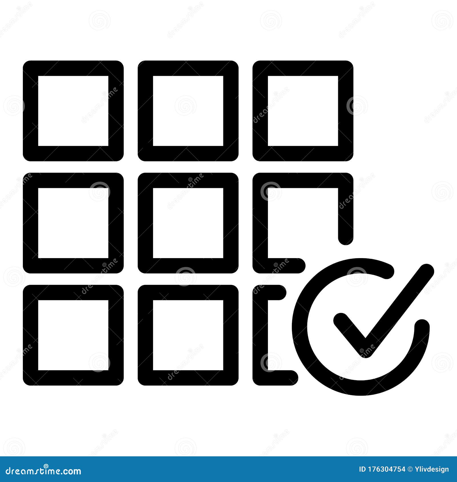 Tiler Work Done Icon, Outline Style Stock Vector - Illustration of ...