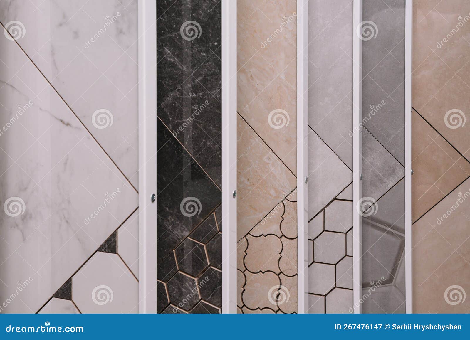 Tiles in Different Colors. Ceramic Tile Shop. Stock Image - Image of ...