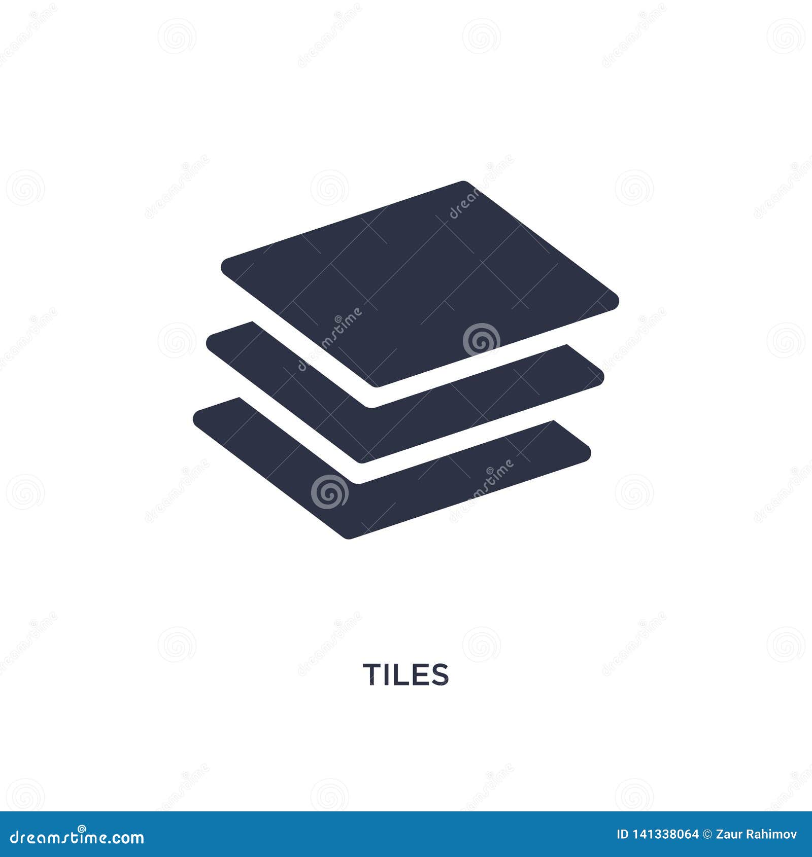 Tiles Icon on White Background. Simple Element Illustration from ...