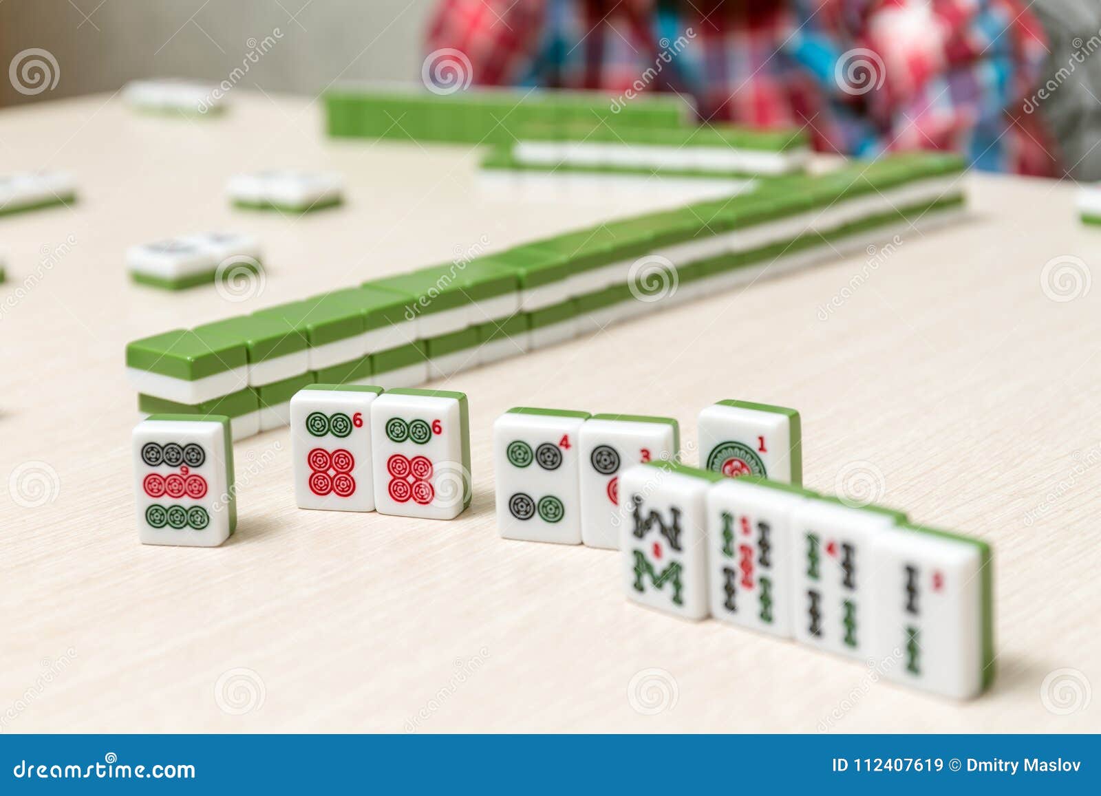 Tiles for playing mahjong stock image. Image of gambling - 112407619