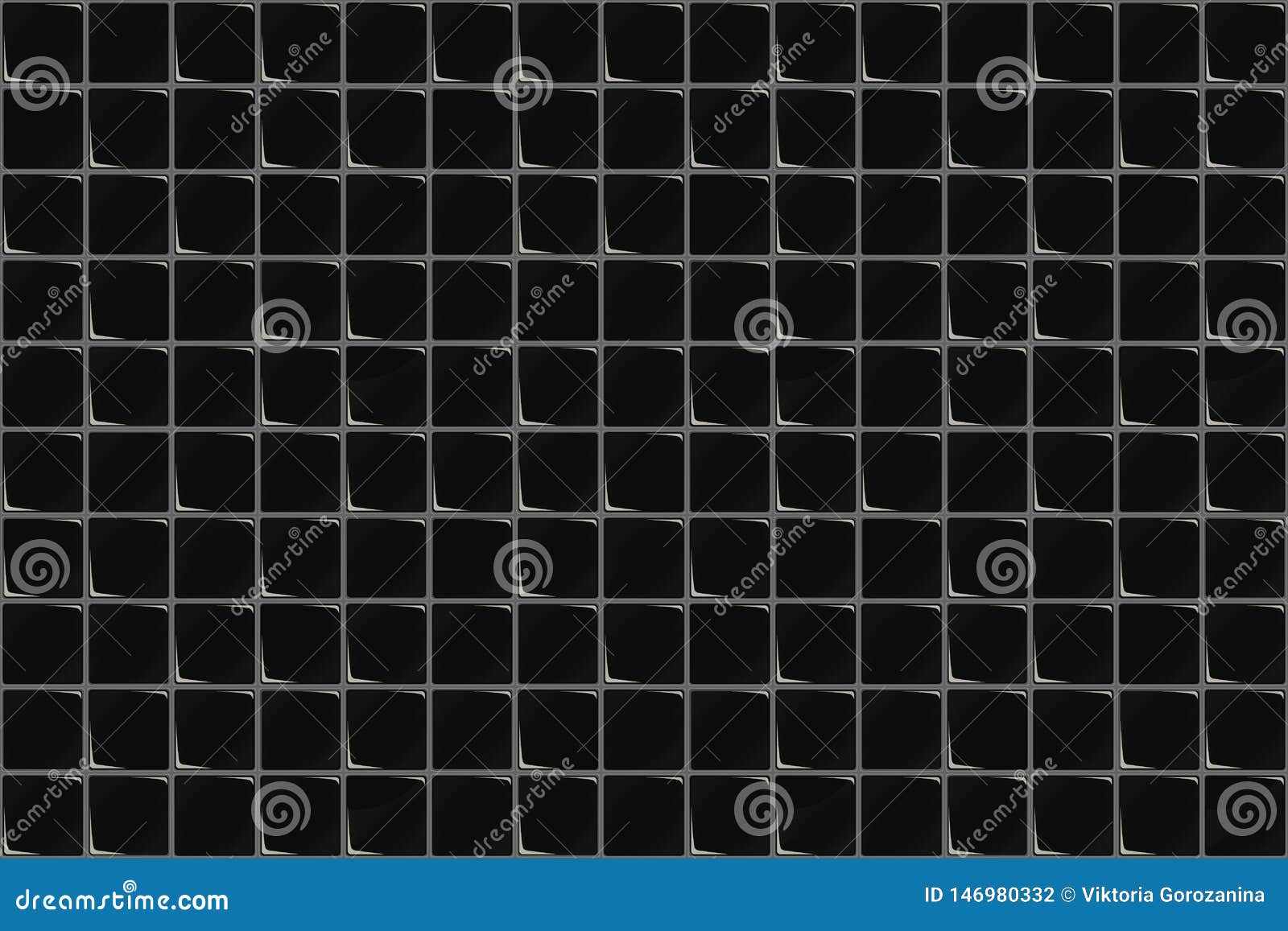 Tiles Texture Seamless Background. Black Tile Illustration Stock Vector ...