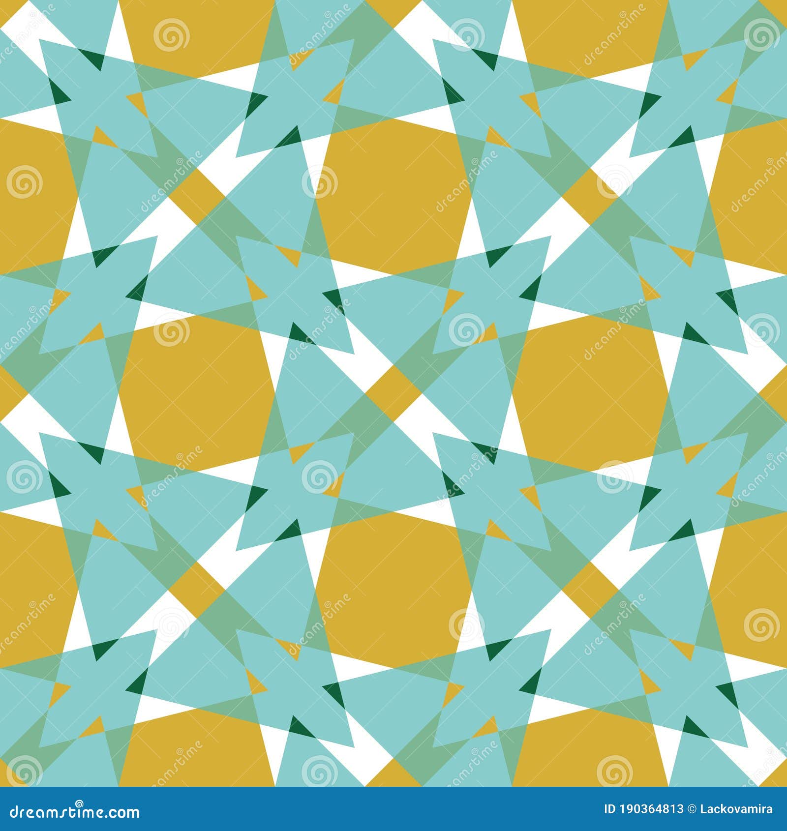 Symmetrical Geometric Pattern. Seamless Vector Stock Vector ...