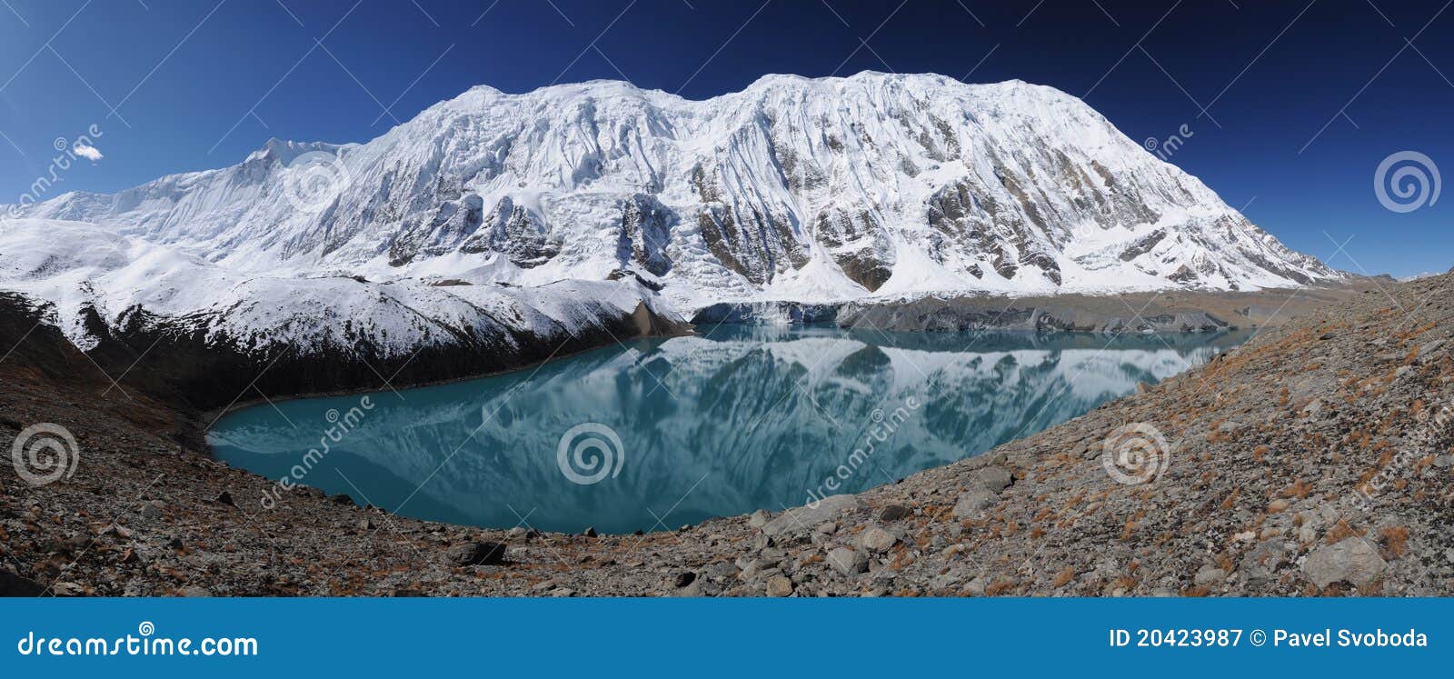 Tilicho lake, Nepal stock image. Image of nepal, massif - 20423987
