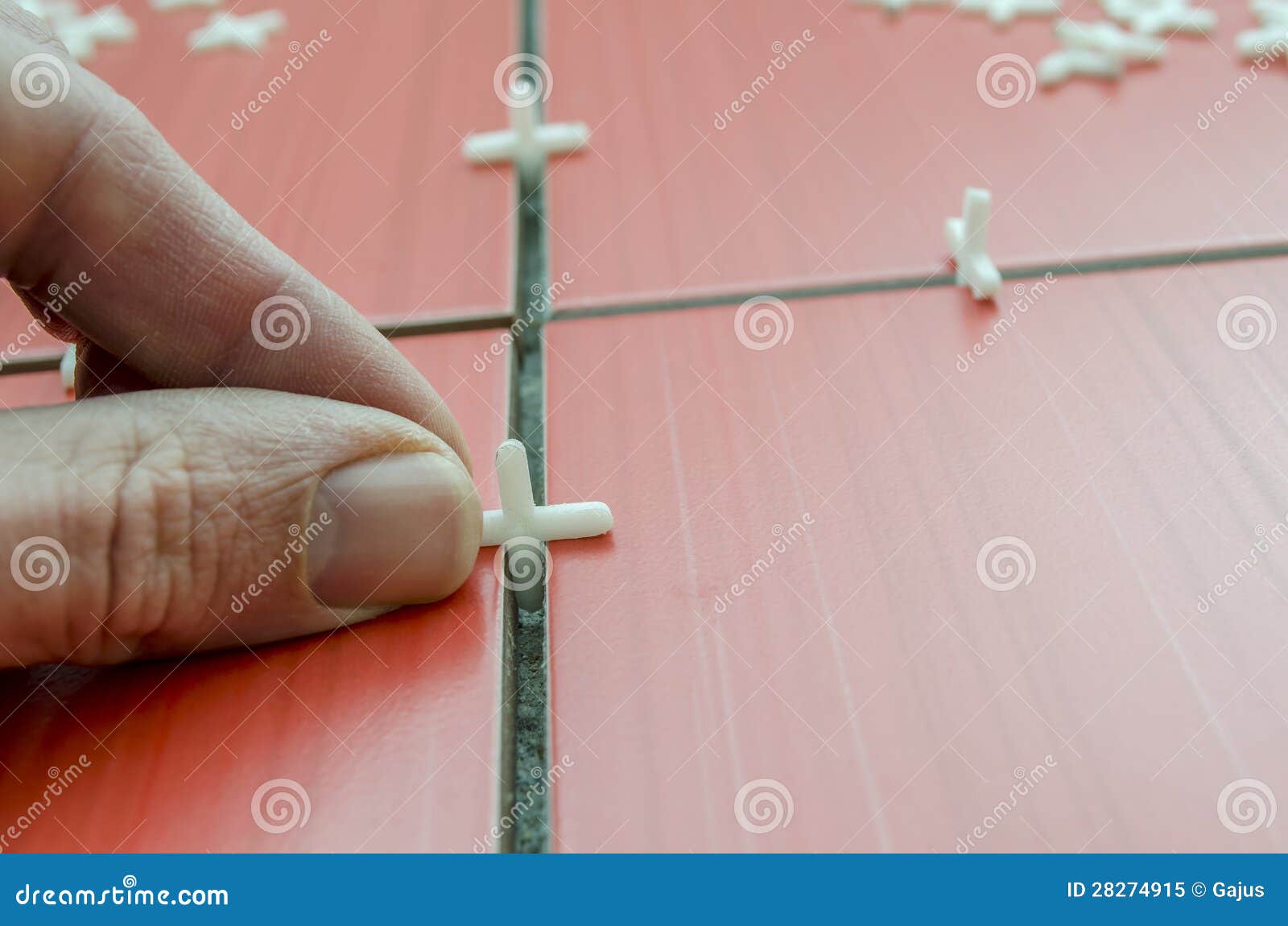 Tiling stock image. Image of tiler, interior, pattern - 28274915