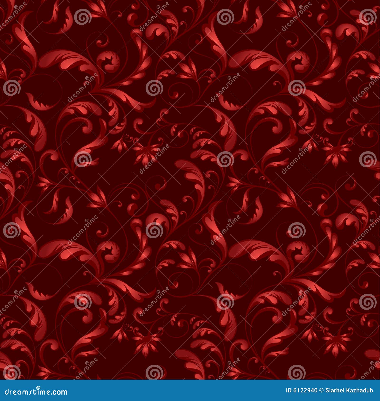 Tiling flower texture stock vector. Illustration of decoration - 6122940