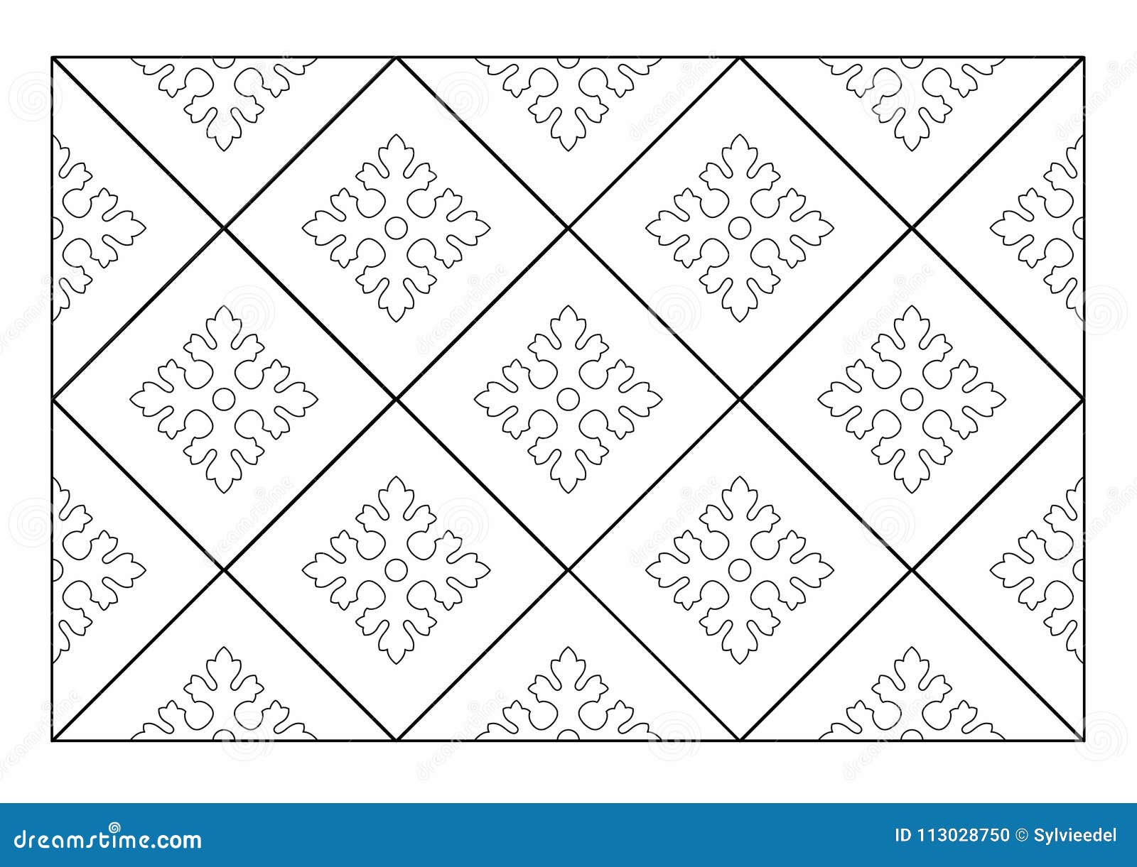 Tiling pattern stock vector. Illustration of ground - 113028750
