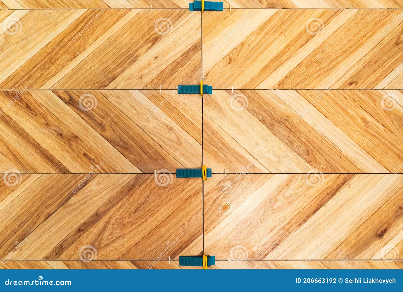 Tiling Work. Layed Tiles with Crosses for Tiles and 3d Crosses Stock ...