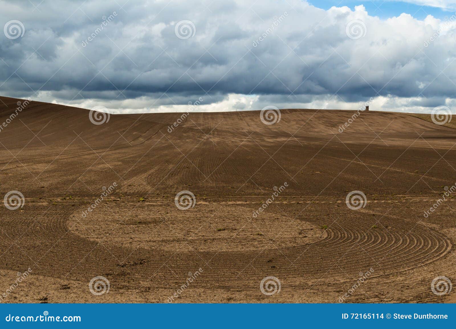 Tilled Field stock photo. Image of white, colour, blue - 72165114