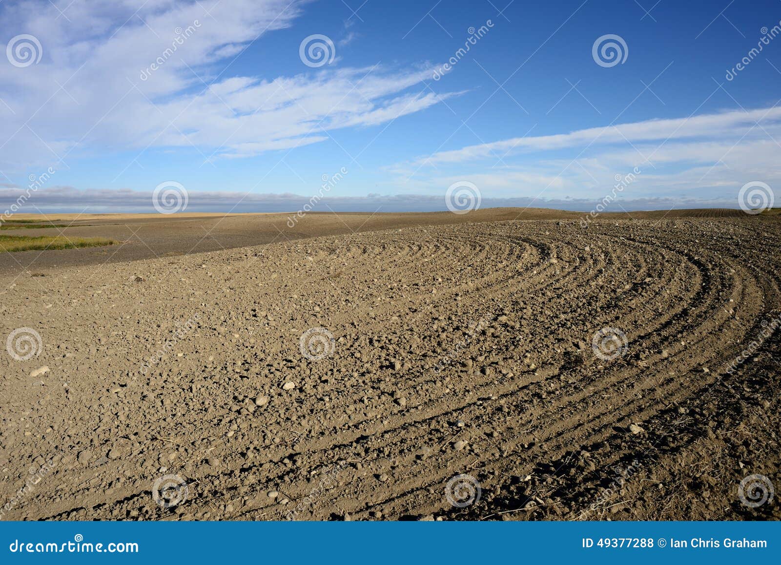 Tilled Soil stock photo. Image of landscape, earth, landscaped - 49377288