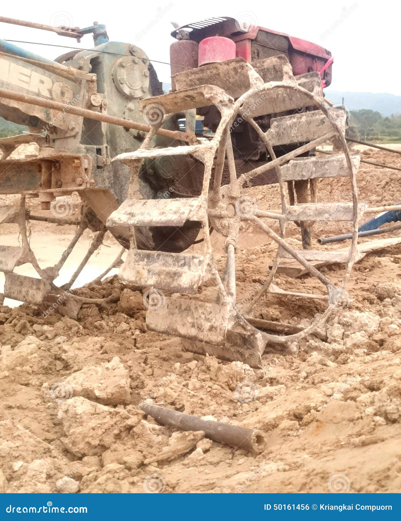 Tillers Wheel stock photo. Image of work, iron, clay - 50161456