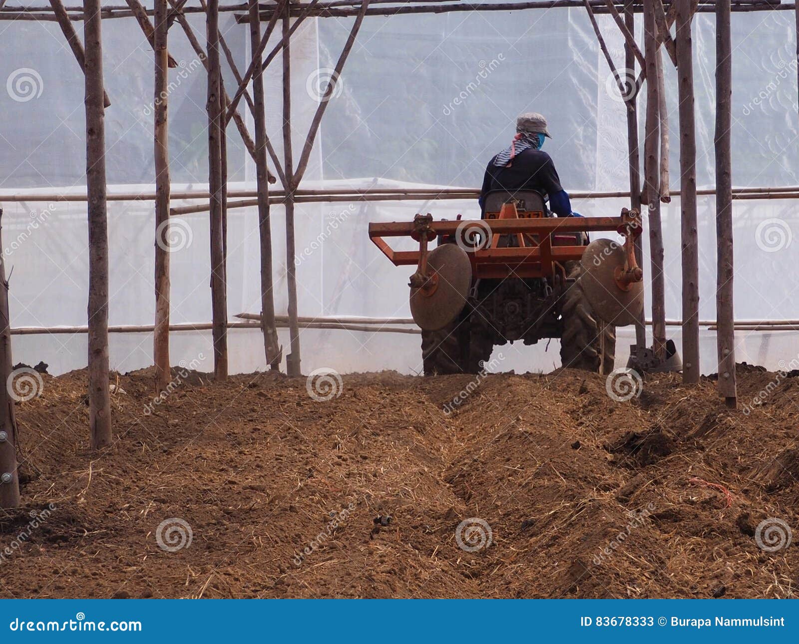 Tilling for Prepare Soil Cultivation. Stock Image - Image of field ...