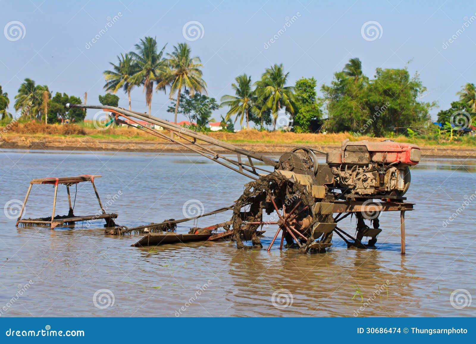 Person Tilling Soil With A Hoe In A Plant Nursery Royalty-Free Stock ...