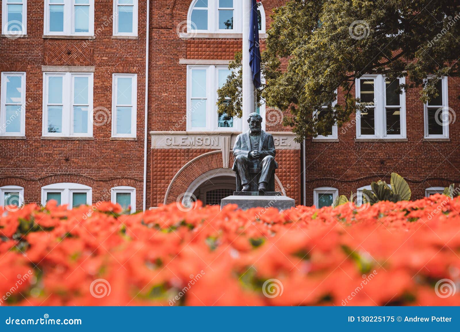 Tillman Hall in Clemson, SC in the Fall Stock Image - Image of clemsons ...