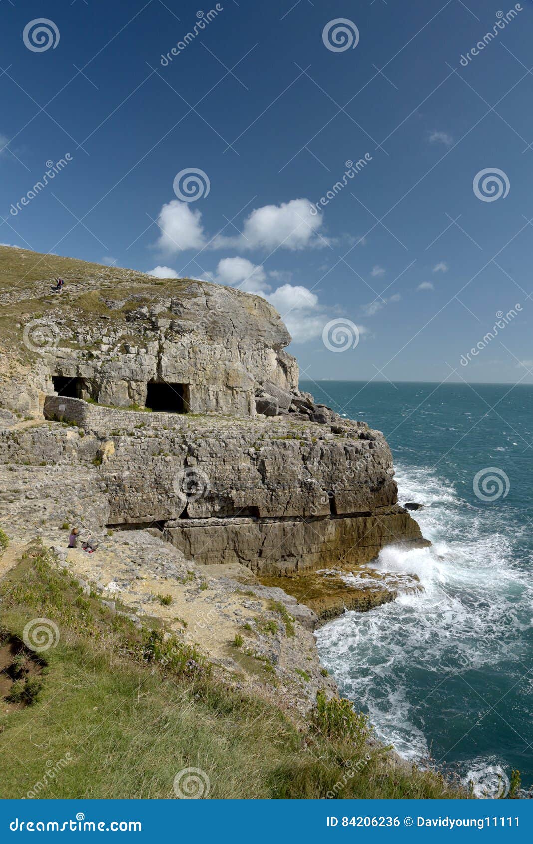 Tilly Whim Cave Near Swanage Stock Photo - Image of rock, england: 84206236