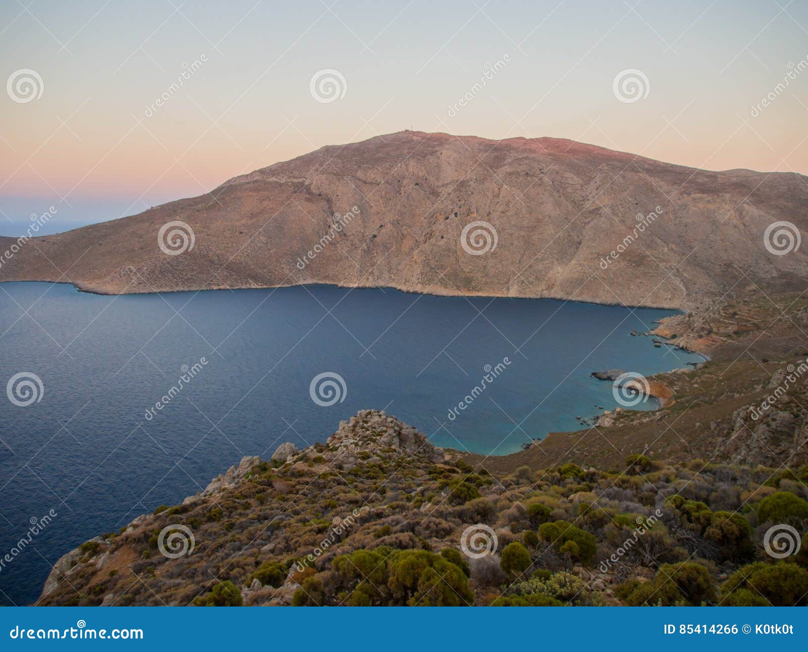 Tilos island, Greece stock photo. Image of tilos, hill - 85414266