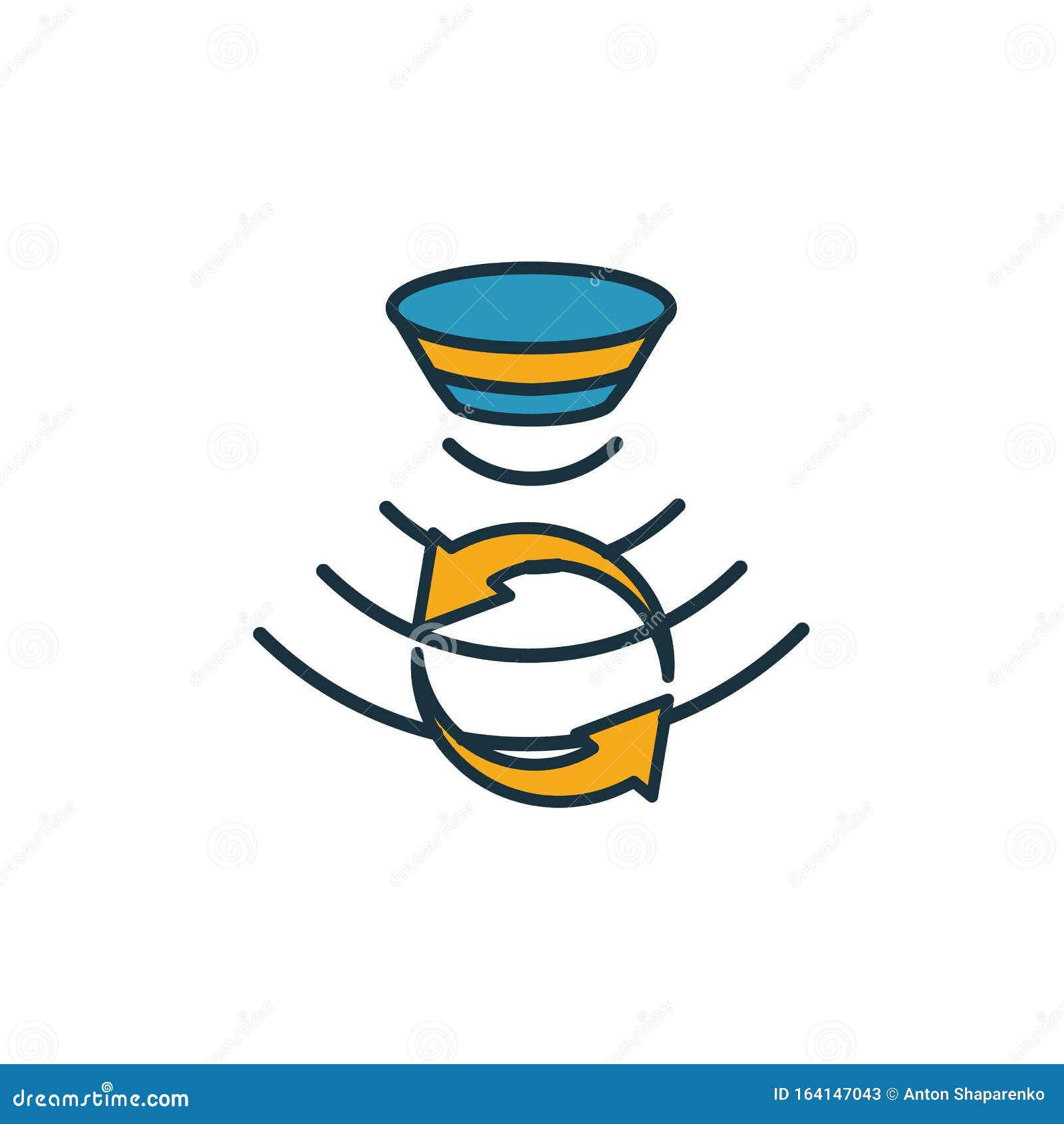 Tilt Sensor Icon. Simple Element from Sensors Icons Collection Stock ...