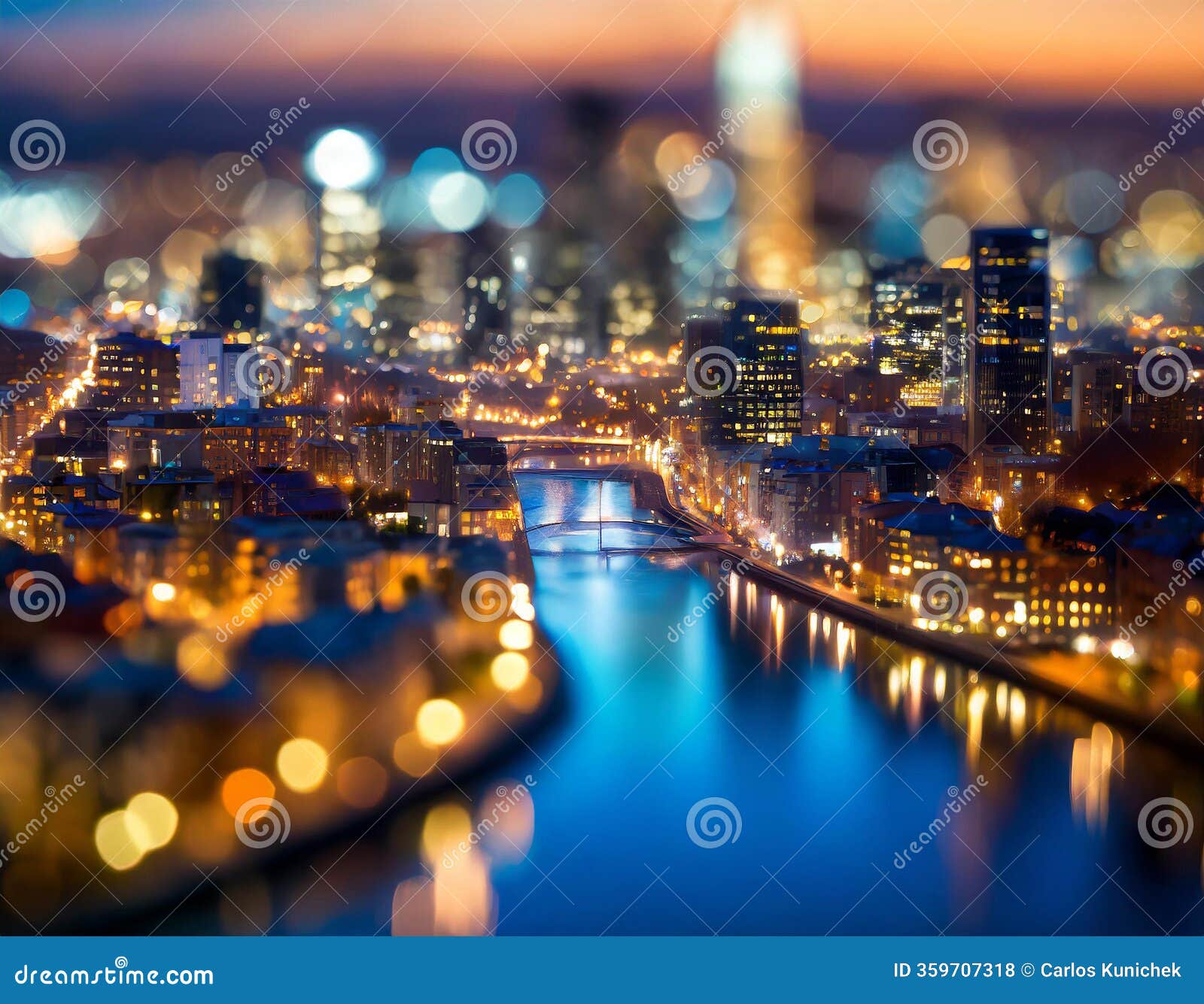 A Miniature Scale Model Diorama Scene Lively Village Neighborhood With ...