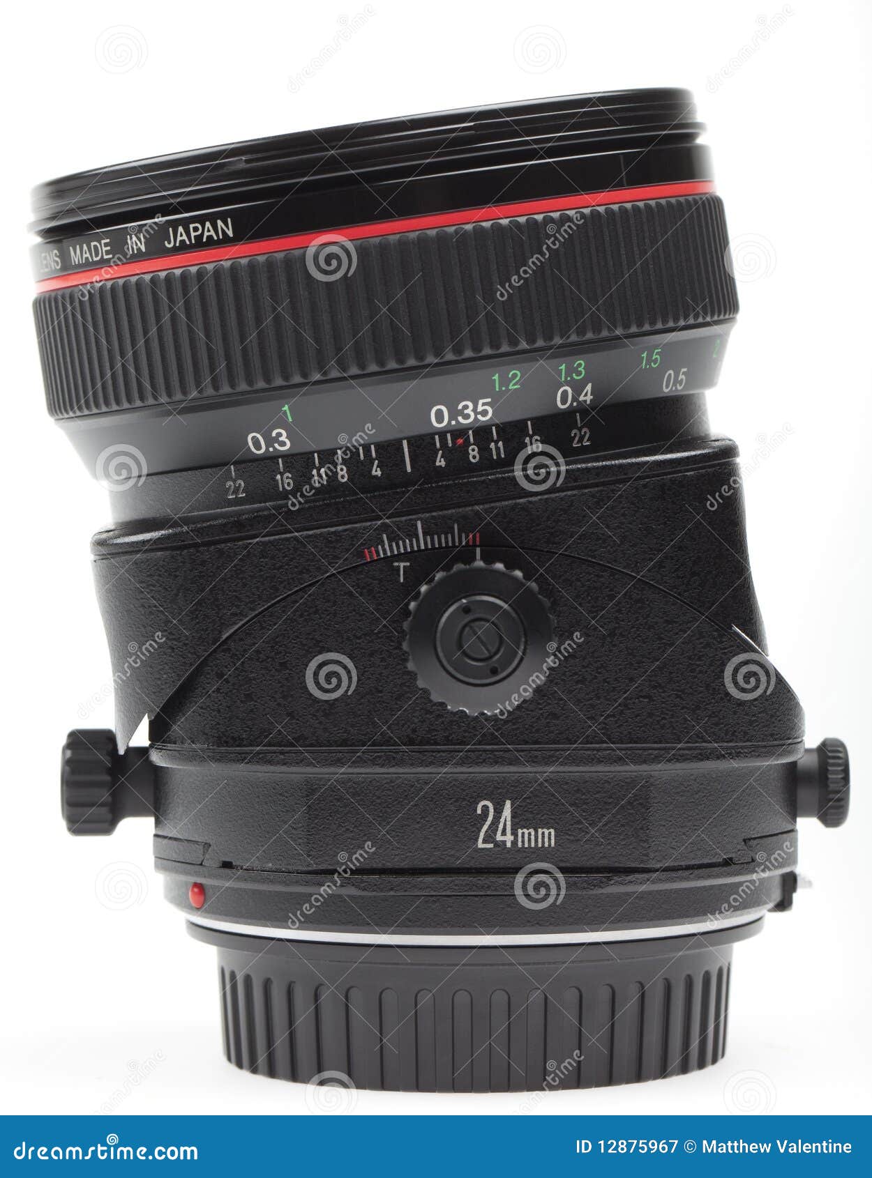 Tilt-shift Lens at Maximum Tilt Stock Image - Image of lens, isolated ...