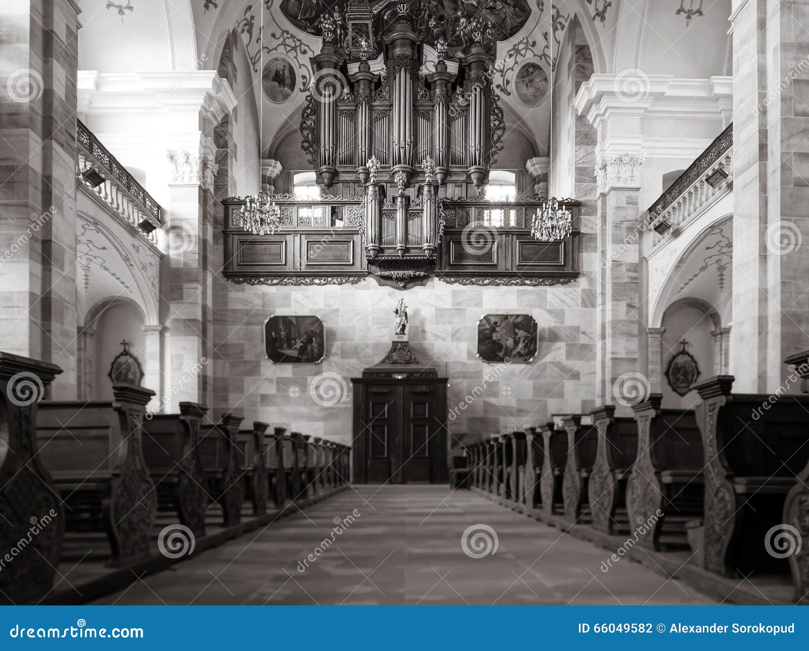 Tilt-shift Perspective View Inside Church Editorial Photography - Image ...