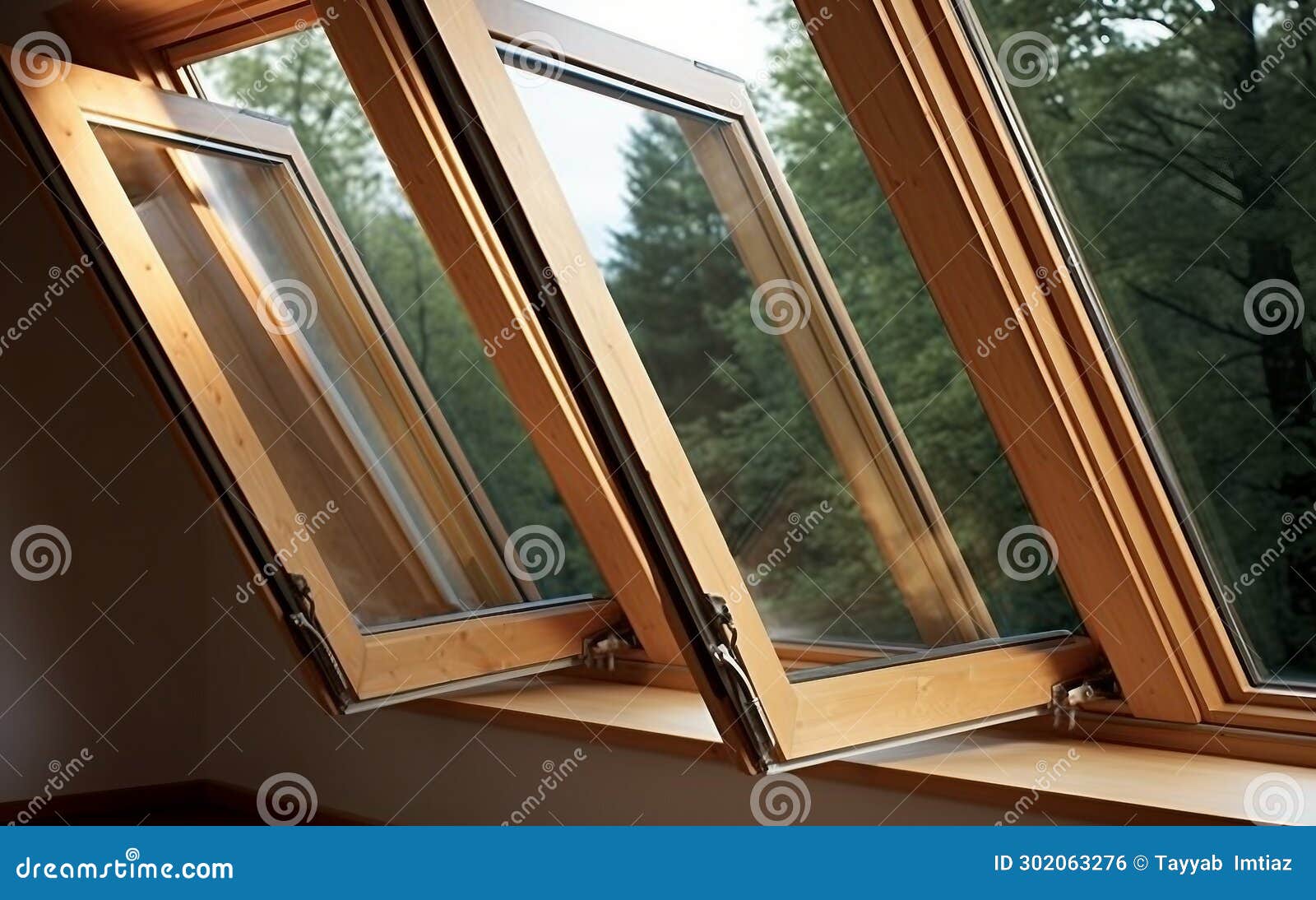 Tilt and Turn Windows Open in Two Ways Tilting. Stock Illustration ...