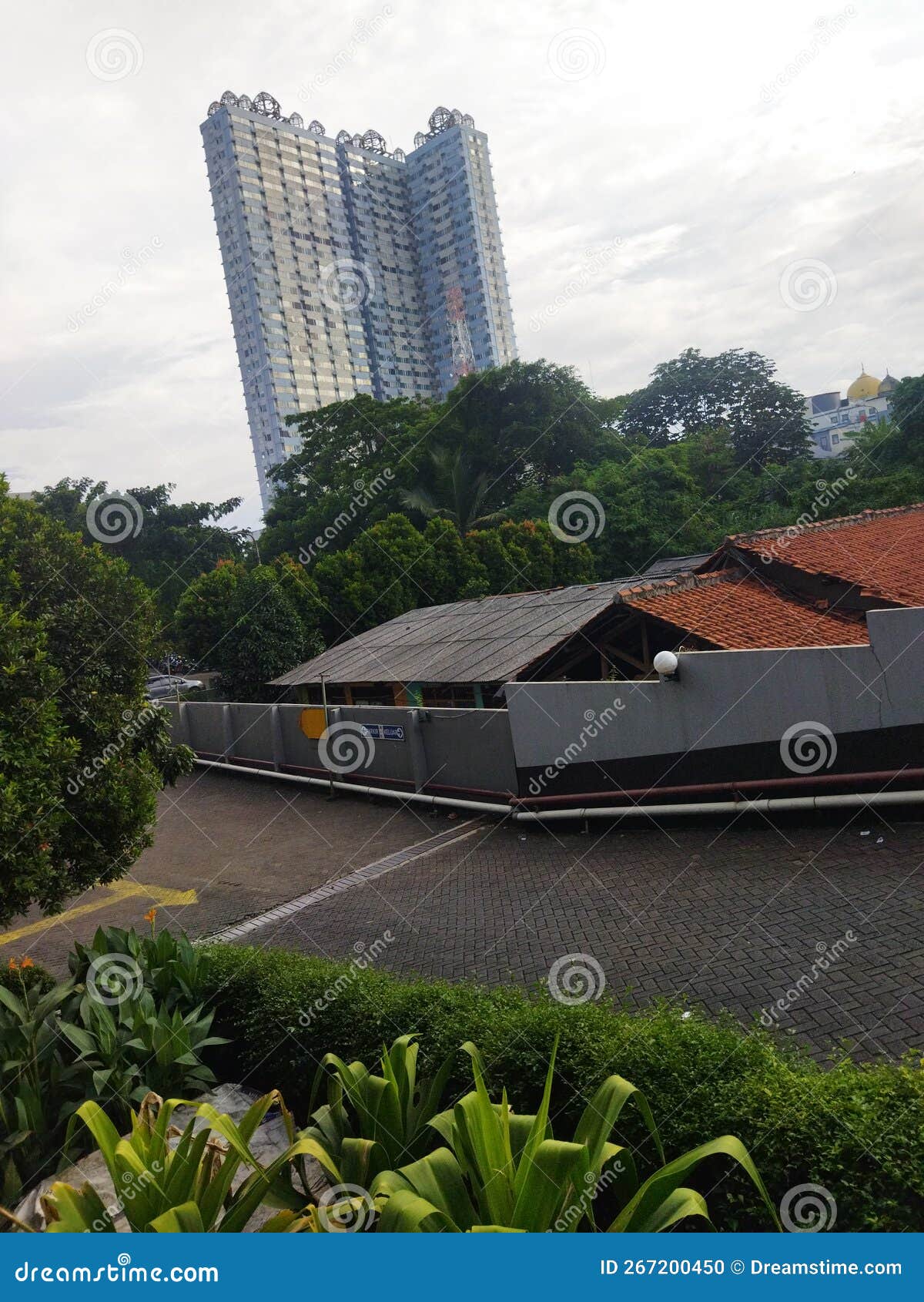 Tilted apartment building stock photo. Image of building - 267200450