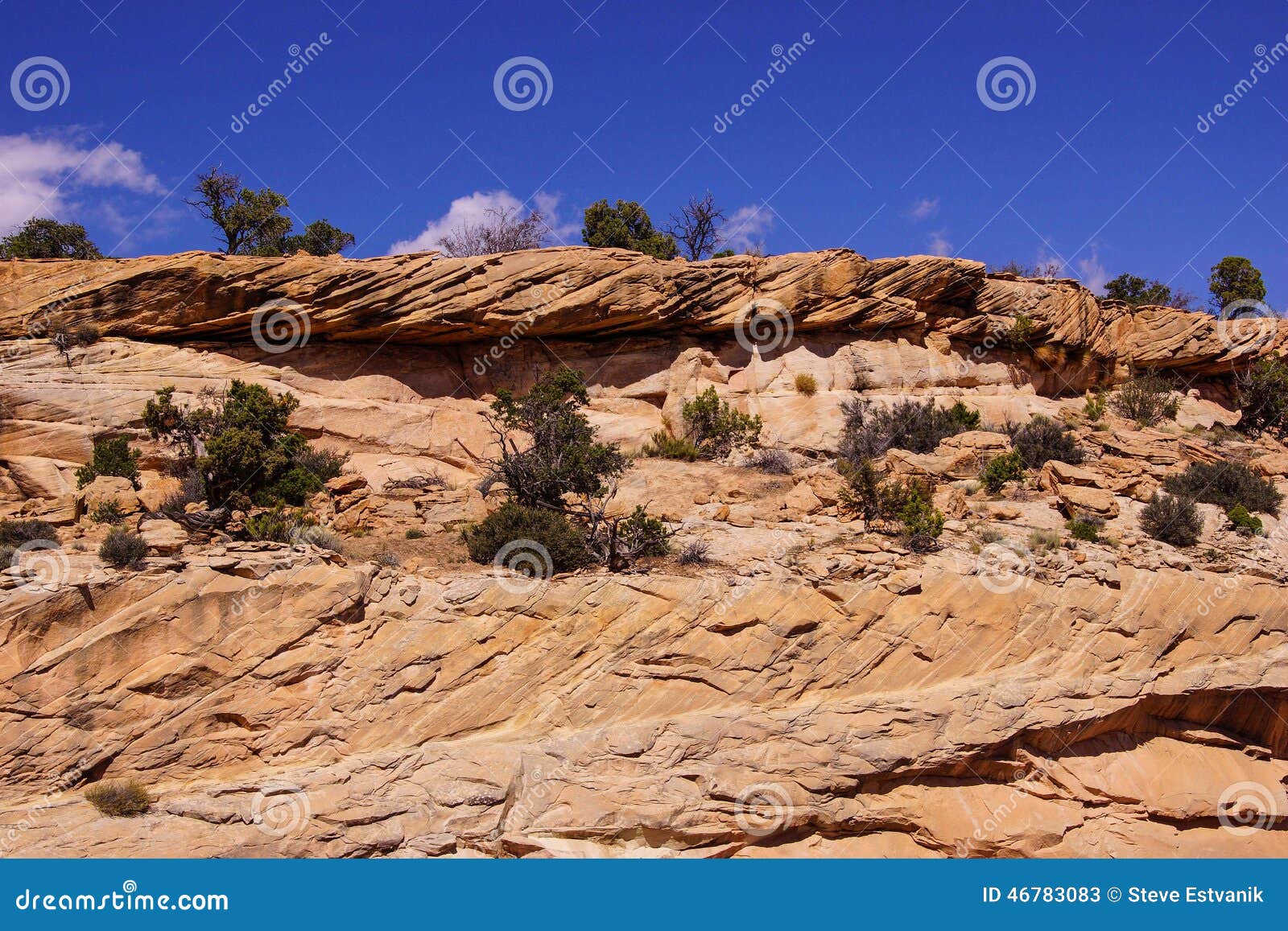 Tilted Layers of Sandstone Cliffs Stock Image - Image of eroded ...