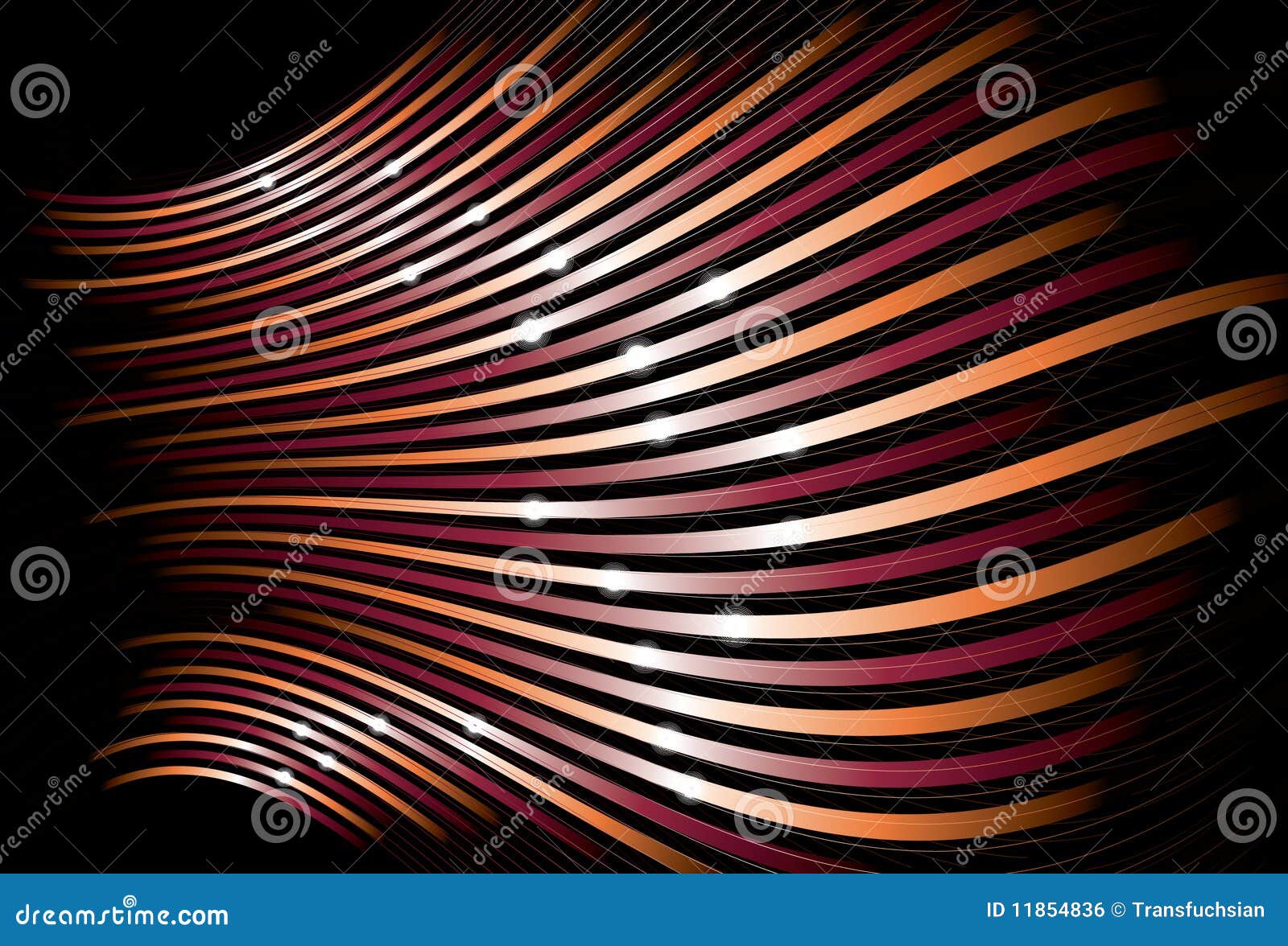 Tilted Perspective Wavy Bulging Line Background Stock Vector ...