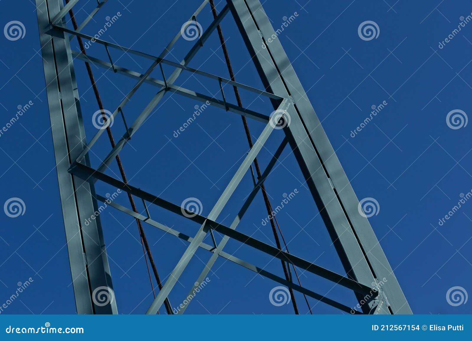 Tilted Photo of a Cable Bridge Structure Stock Photo - Image of pylon ...