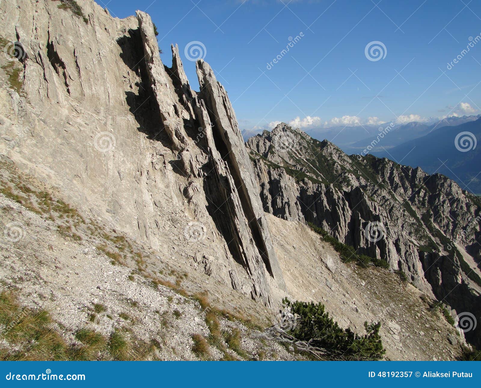 Tilted Rock Slabs In Mountains Royalty-Free Stock Photo | CartoonDealer ...