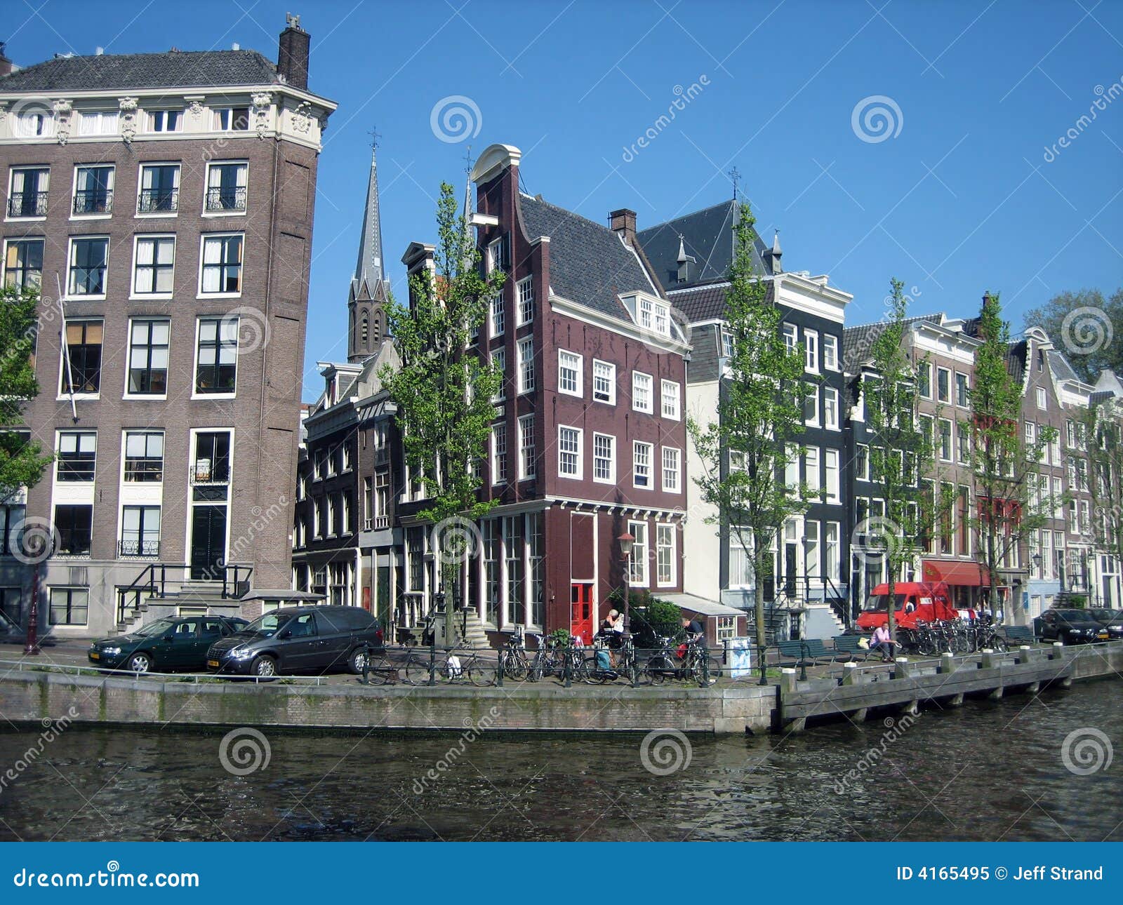 Tilted Town Houses in Amsterdam Stock Image - Image of house, density ...