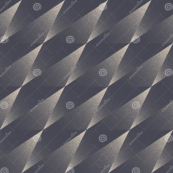 Tilted Triangular Structure Seamless Pattern Vector Dot Work Abstract ...
