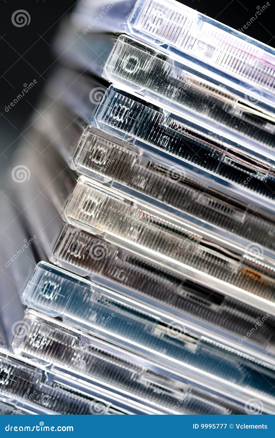 A Tilted Vertical Image Of A Stack Of CDs Royalty-Free Stock ...