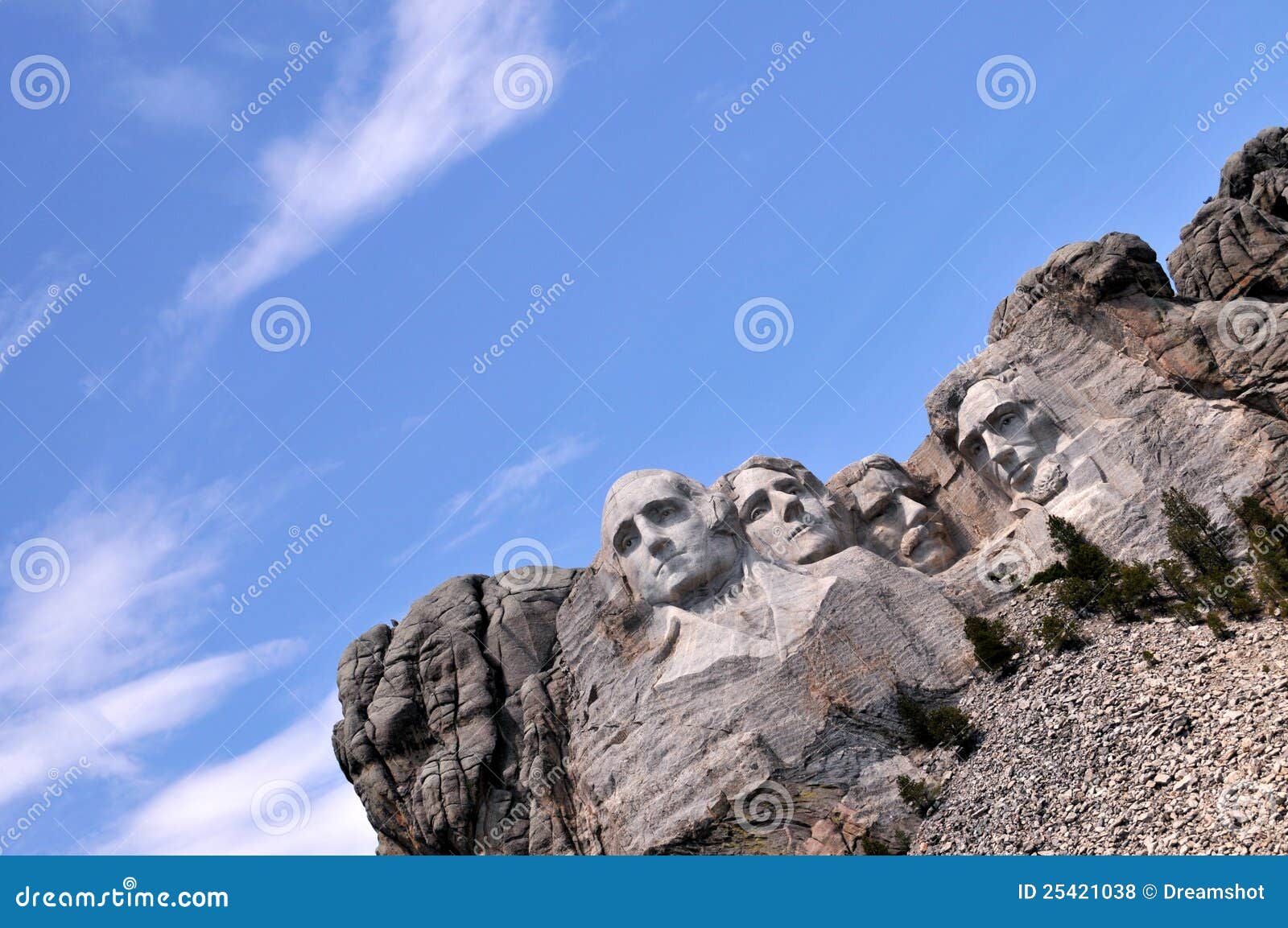 Tilted View of Mount Rushmore Stock Photo - Image of hills, outdoors ...