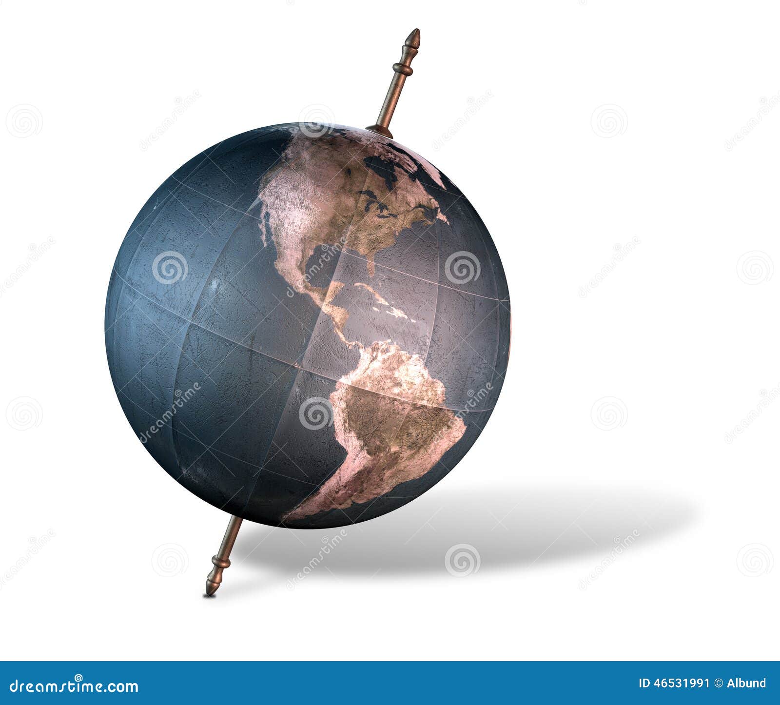 Tilted World Globe Royalty-Free Stock Photography | CartoonDealer.com ...
