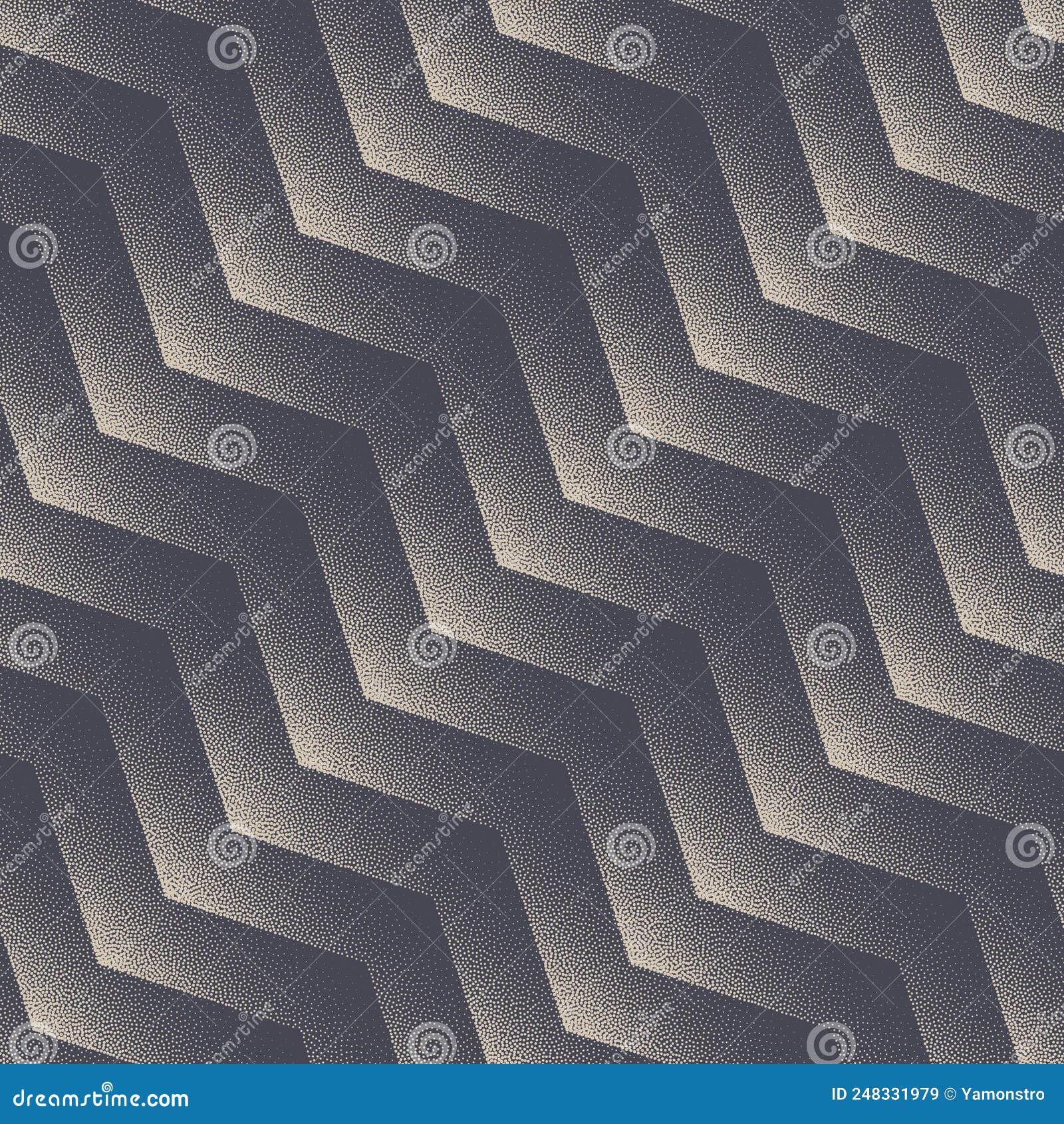 Tilted Zigzag Parallel Lines Strict Seamless Pattern Vector Abstract ...