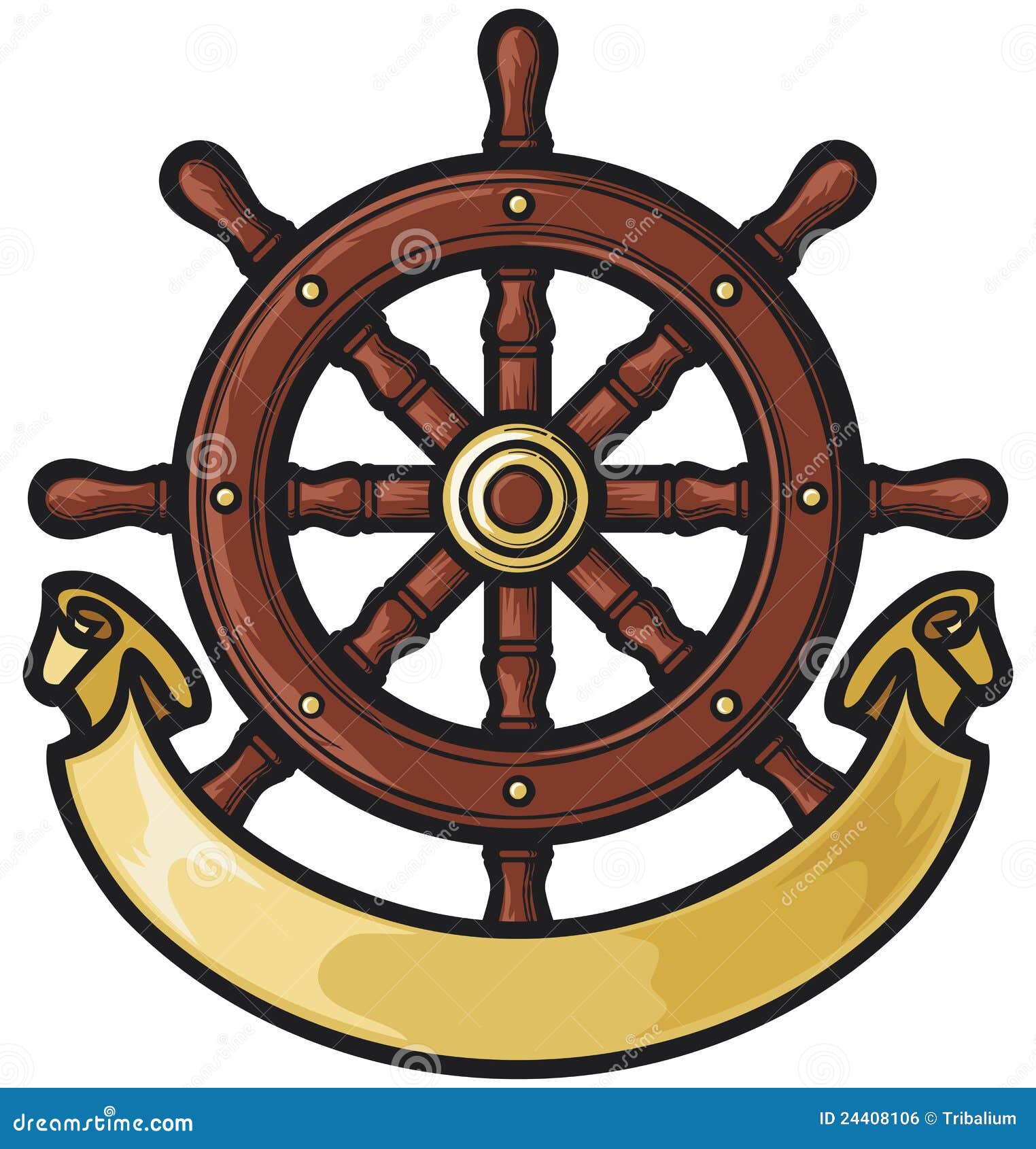 Timón ilustración del vector. Ilustración de aventura - 24408106