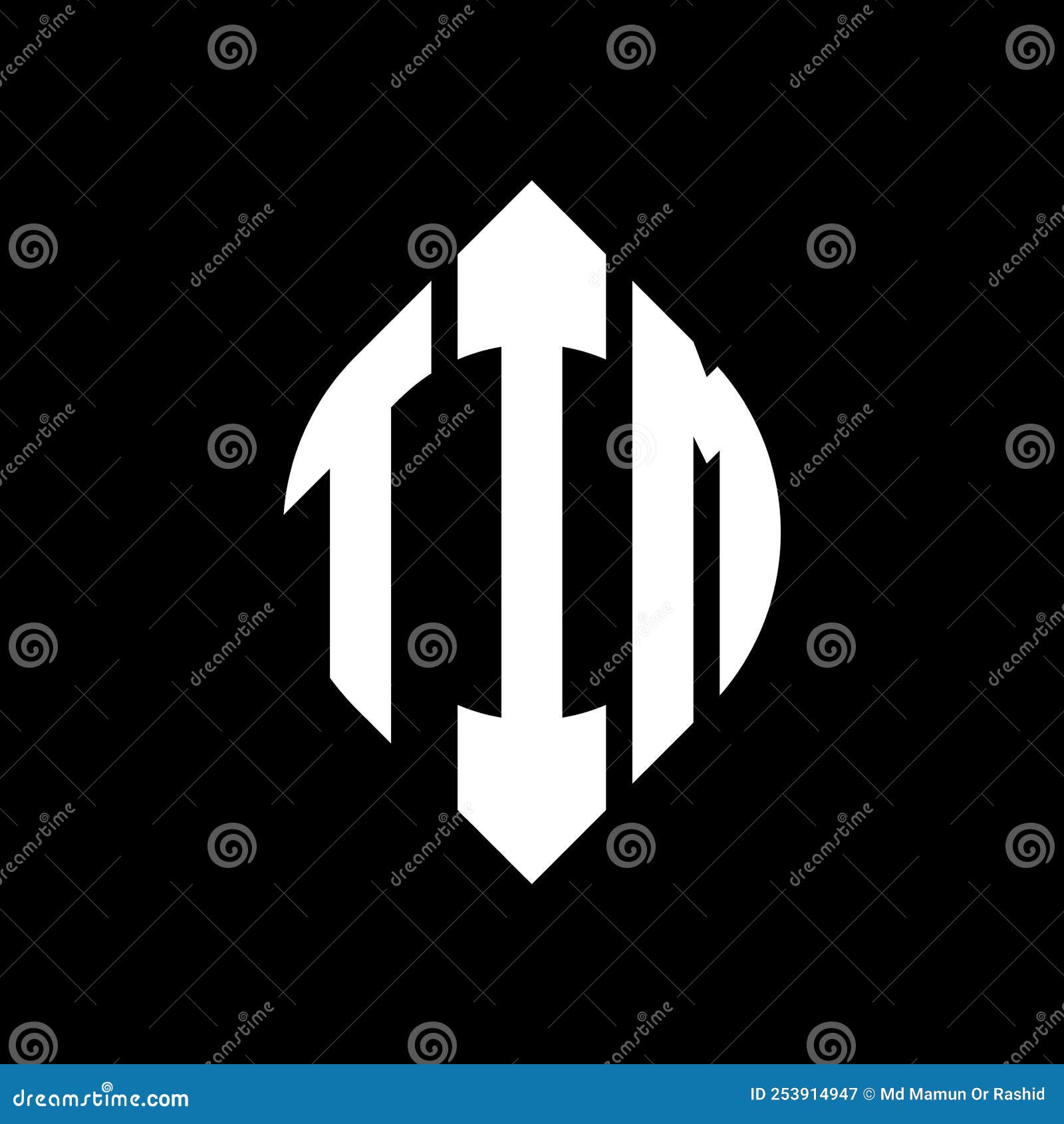TIM Circle Letter Logo Design with Circle and Ellipse Shape. TIM ...