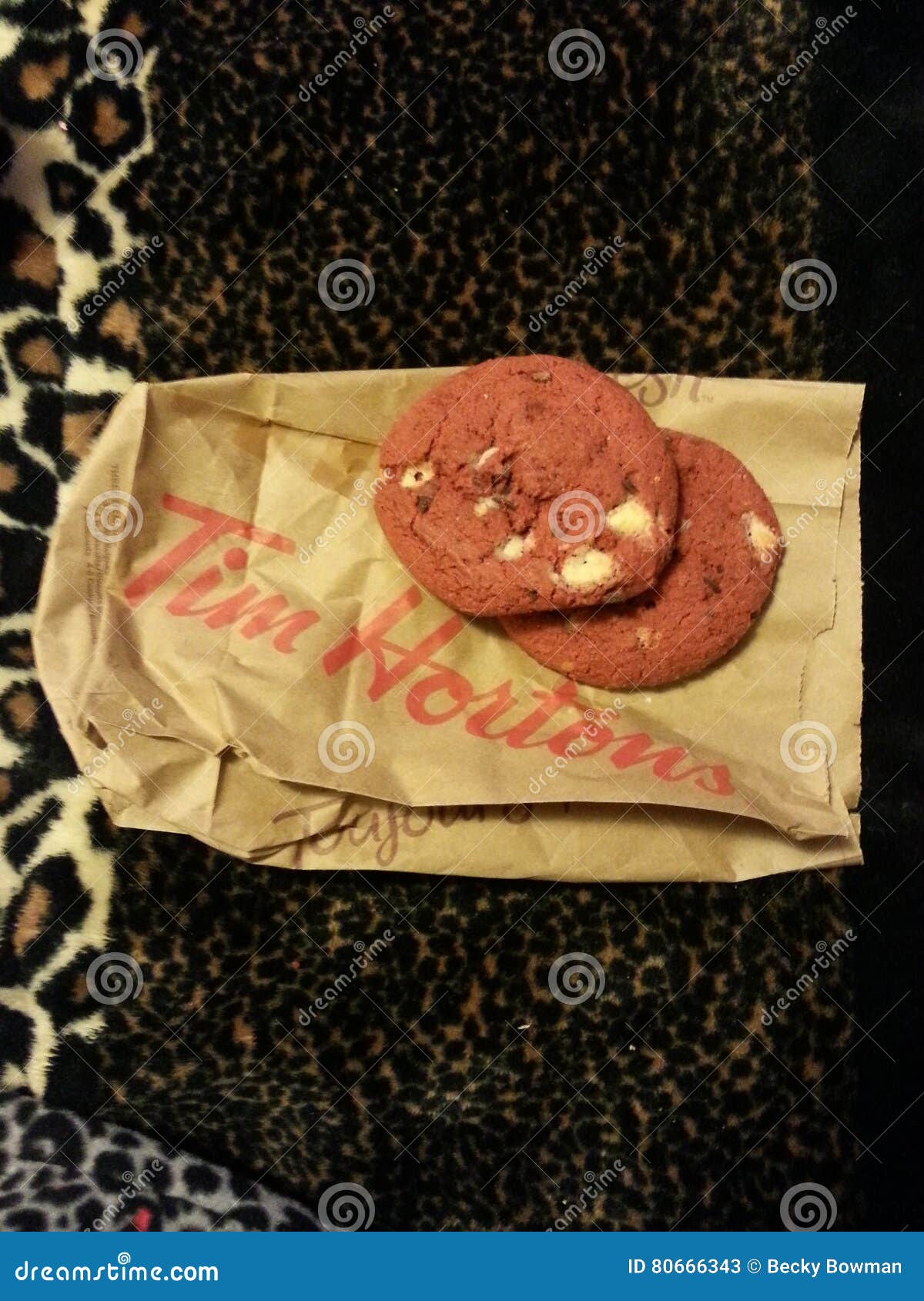 Tim Hortons Red Velvet Cookies Editorial Stock Photo - Image of velvet ...