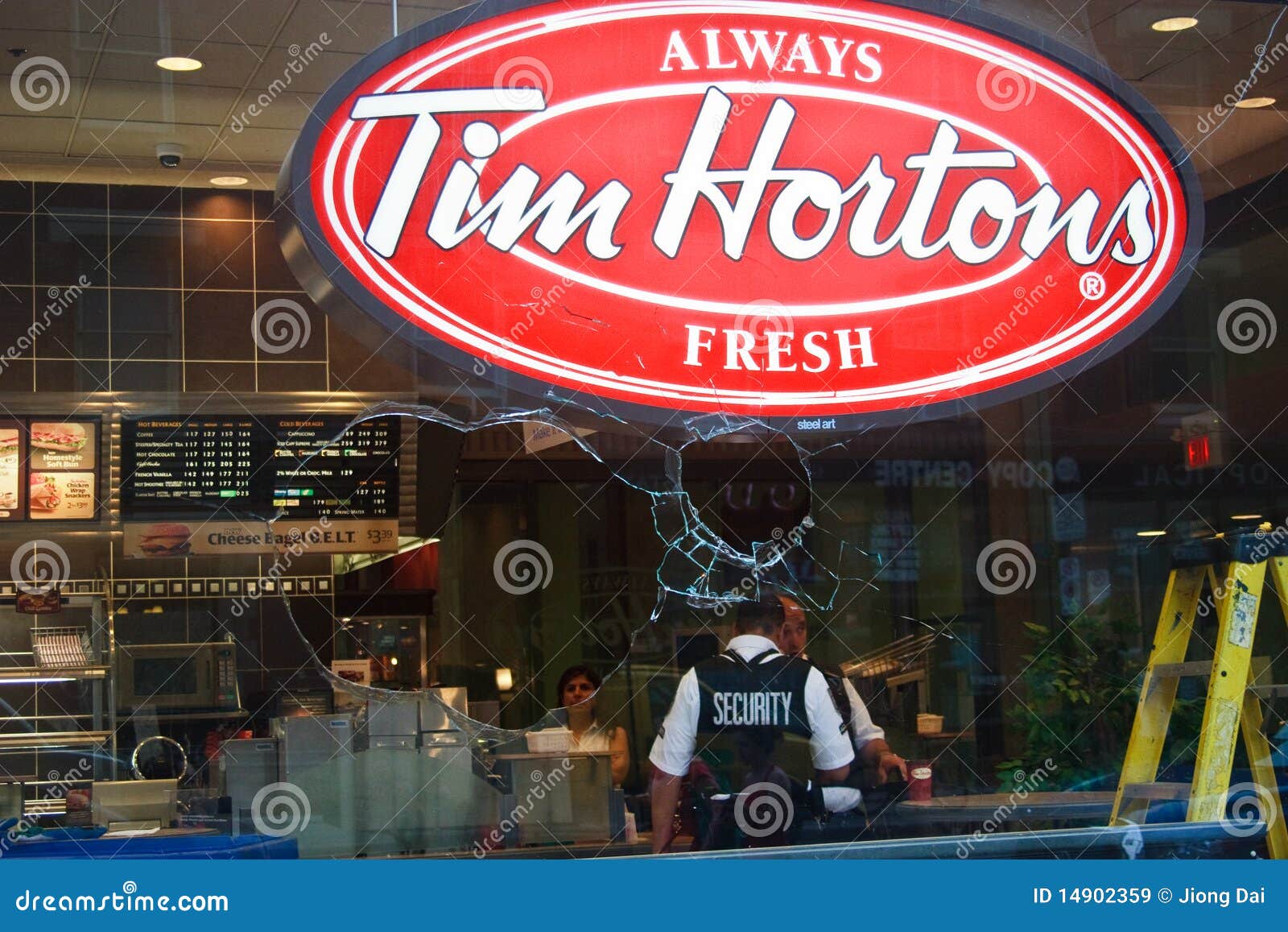 A Tim Hortons, Always Fresh And Drive Thru Sign Editorial Image ...