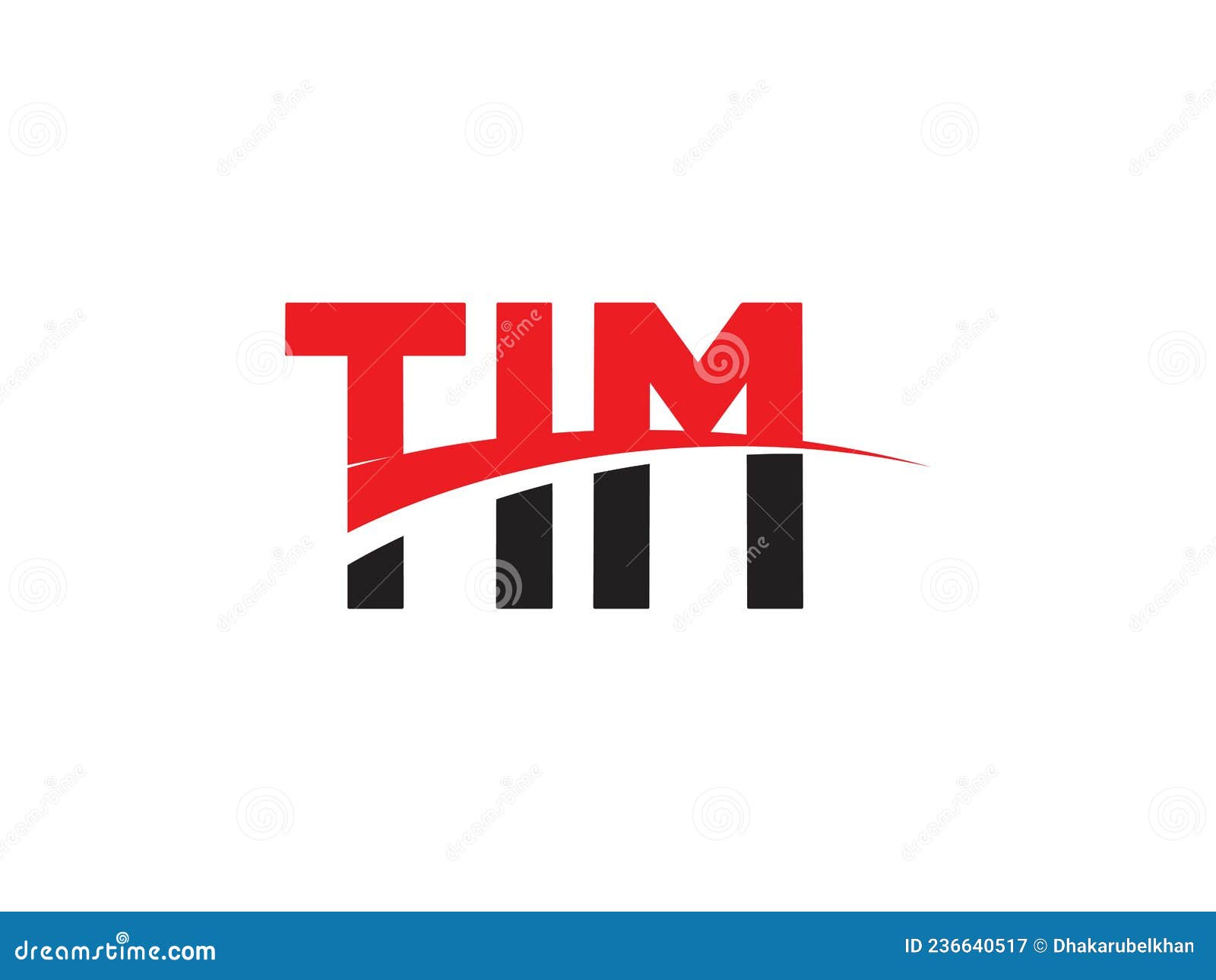 TIM Letter Initial Logo Design Vector Illustration Stock Vector ...