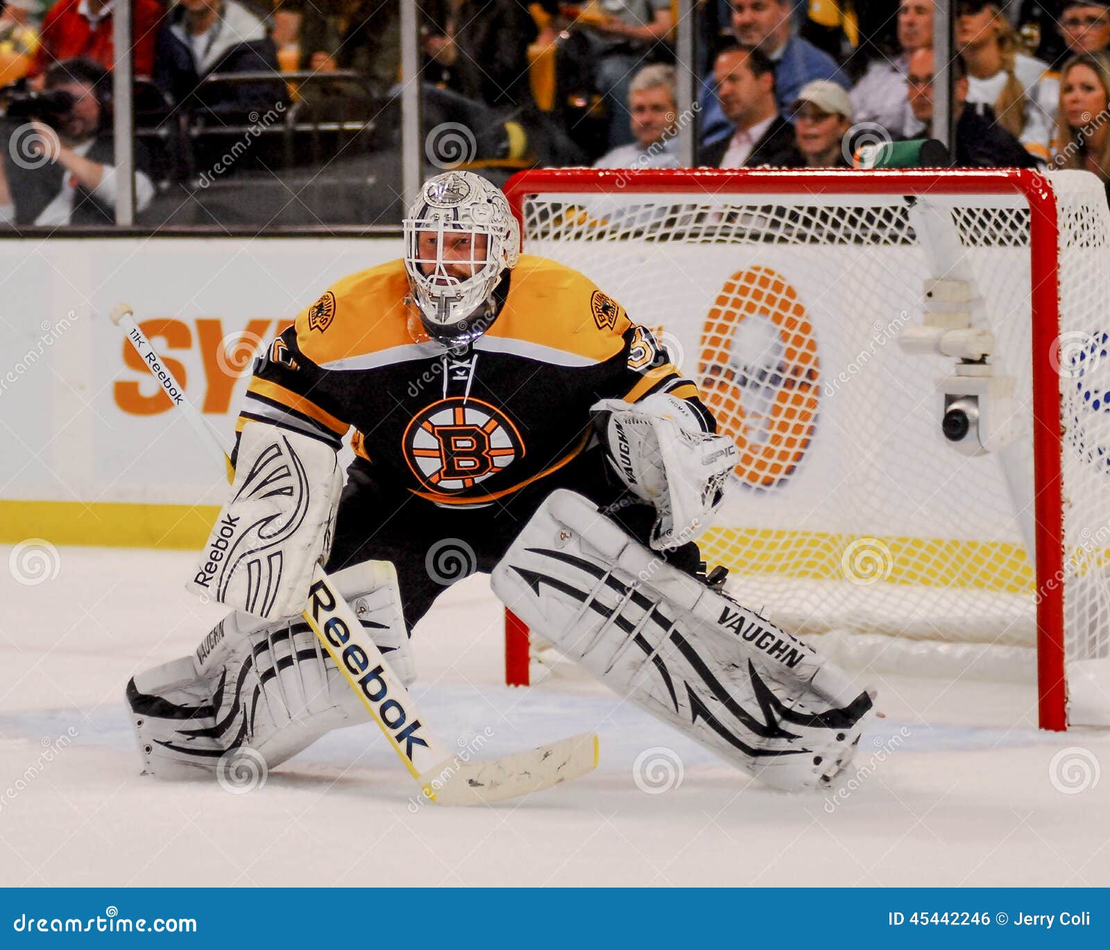 Tim Thomas, Boston Bruins editorial photo. Image of puck - 45442246