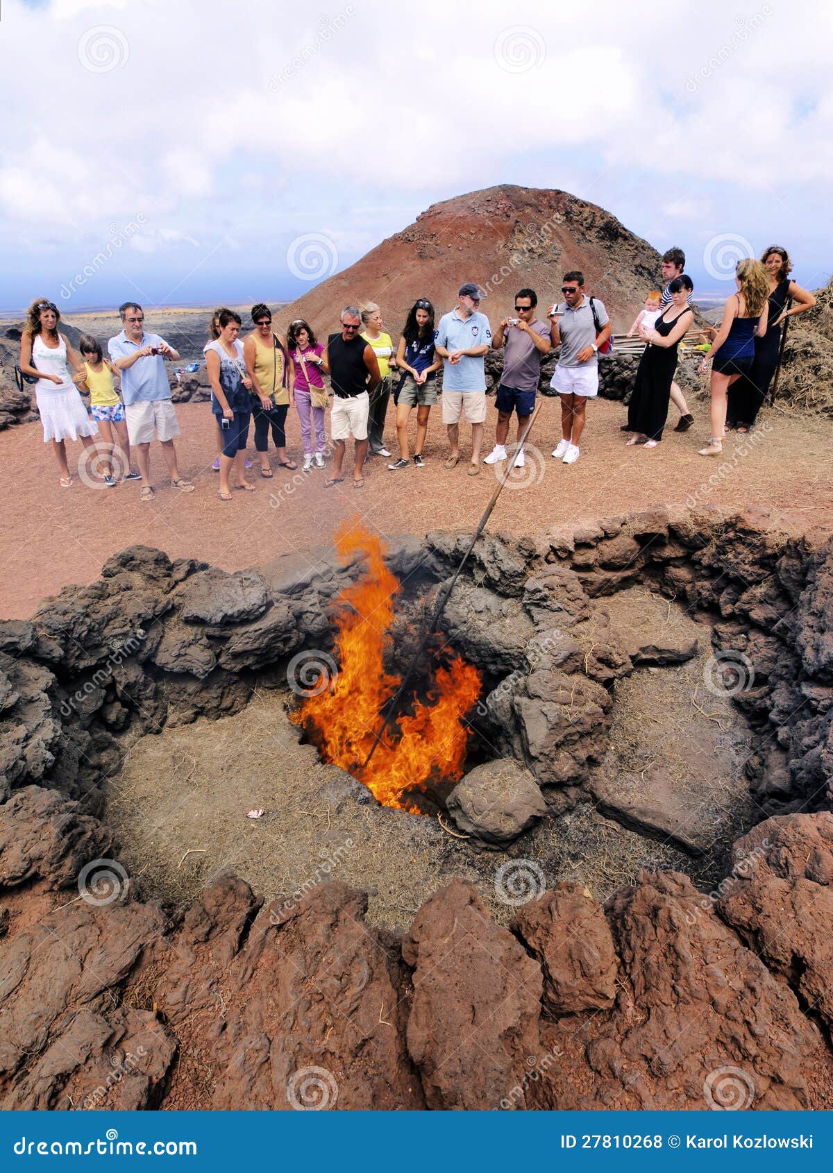 Emblem Of Timanfaya National Park, Lanzarote, Spain Editorial Photo ...