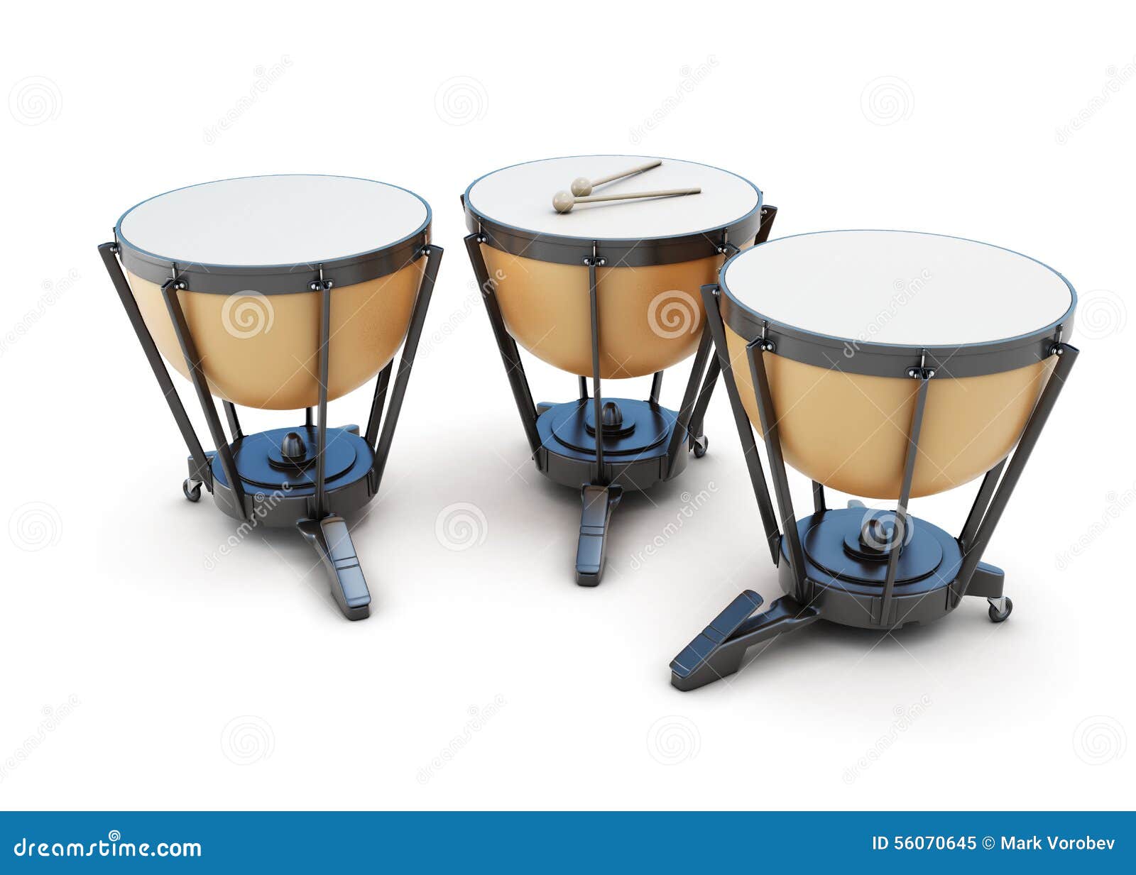Timbales sur un blanc illustration stock. Illustration du musical ...