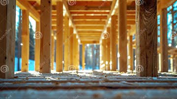 Timber Beam Installation Precise Alignment and Secure Fixing for ...